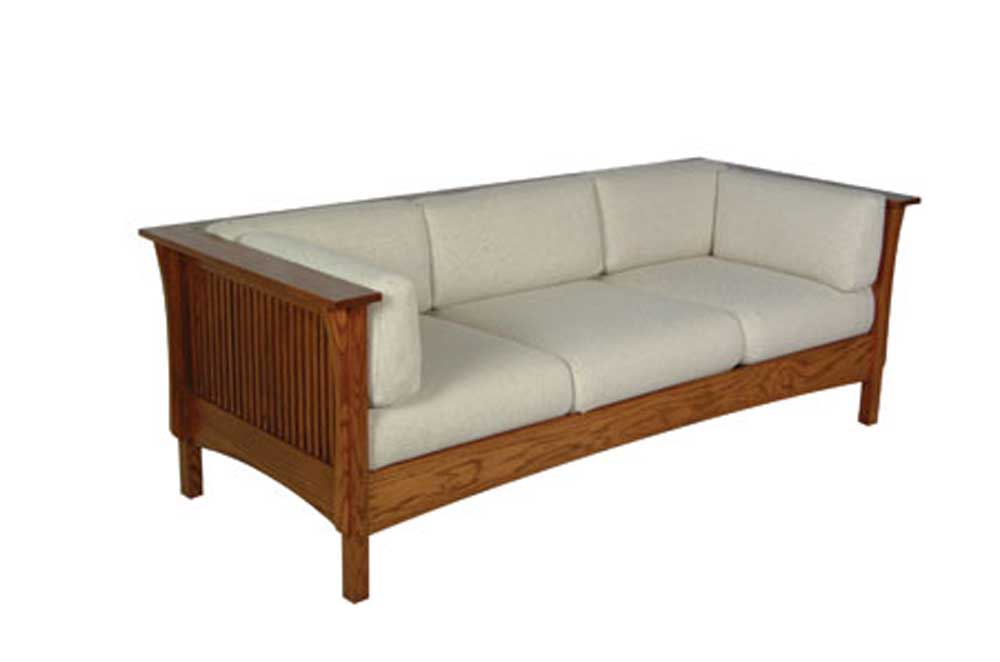 Simply Amish Prairie Mission IWPMSS Prairie Mission Sofa with Spindles ...