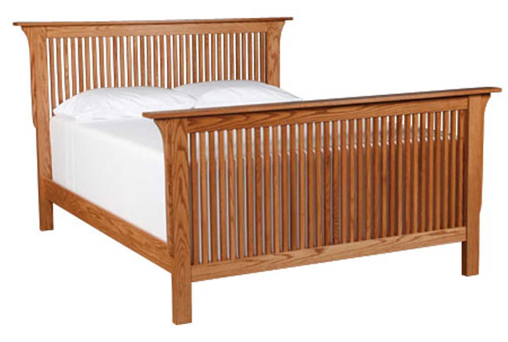 Simply Amish Prairie Mission SBPMS-10B3 Queen Prairie Mission Bed ...
