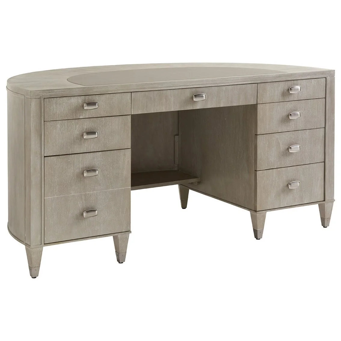 Sligh Greystone 250-402 Dylan Demilune Desk with File Storage and Faux ...