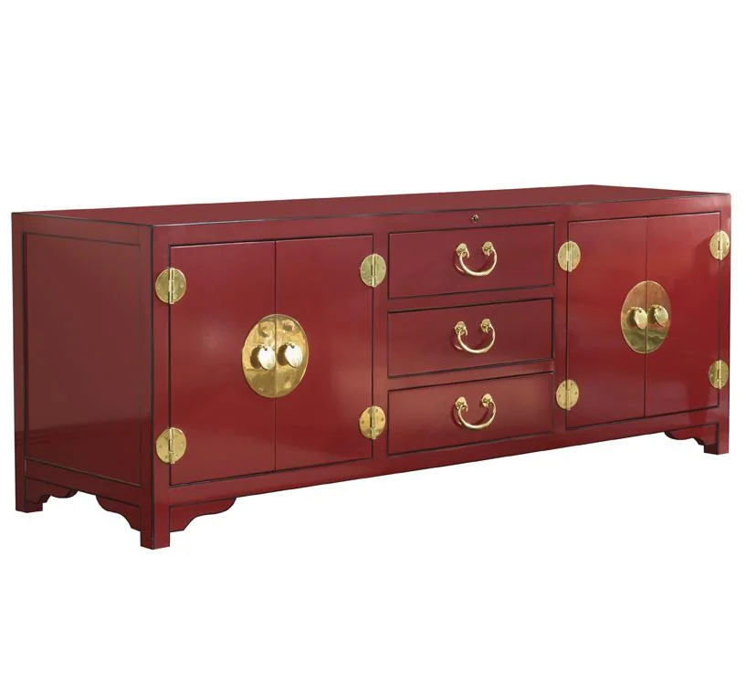 Sligh Studio Designs 100SR-660 Red Pacifica TV Console Media Unit with ...
