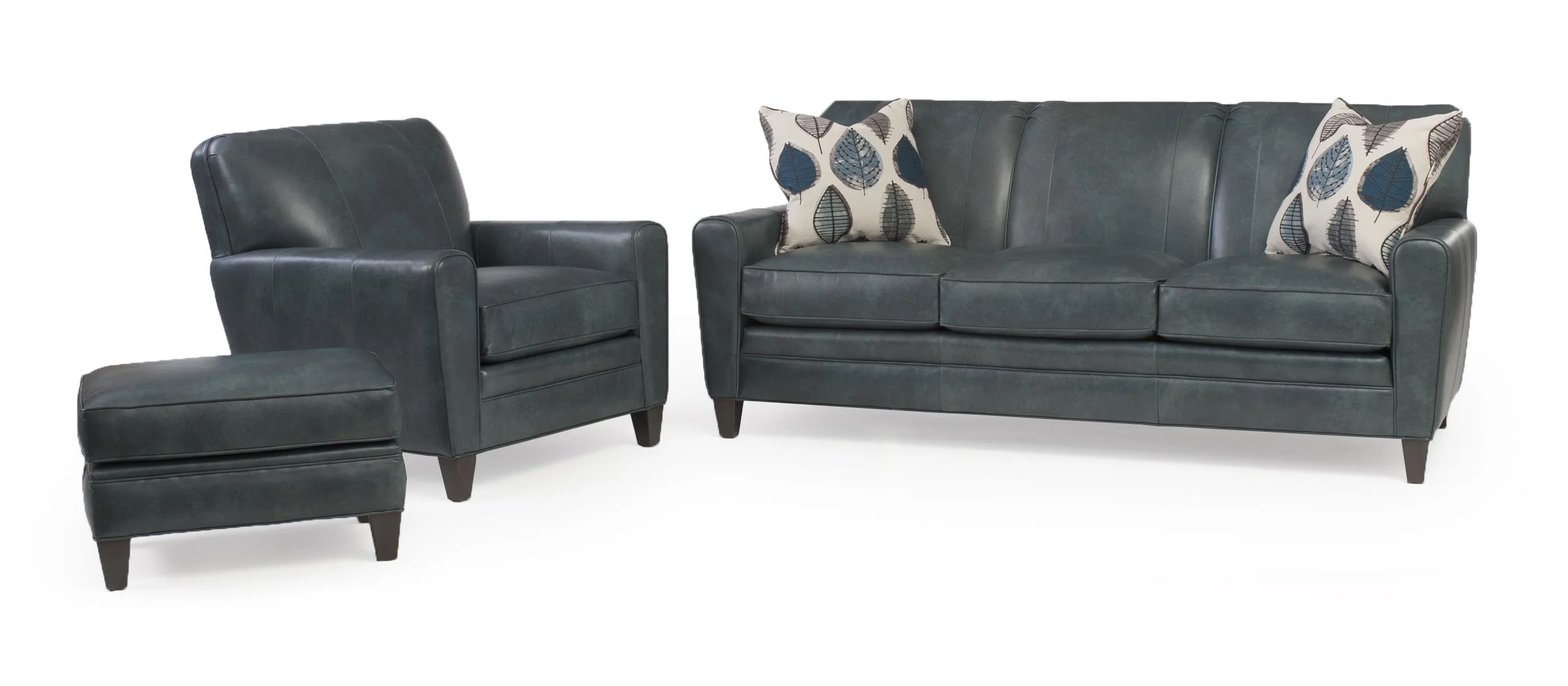 Smith Brothers 225 225-10 3217 Sofa with Tapered Track Arms | Mueller ...
