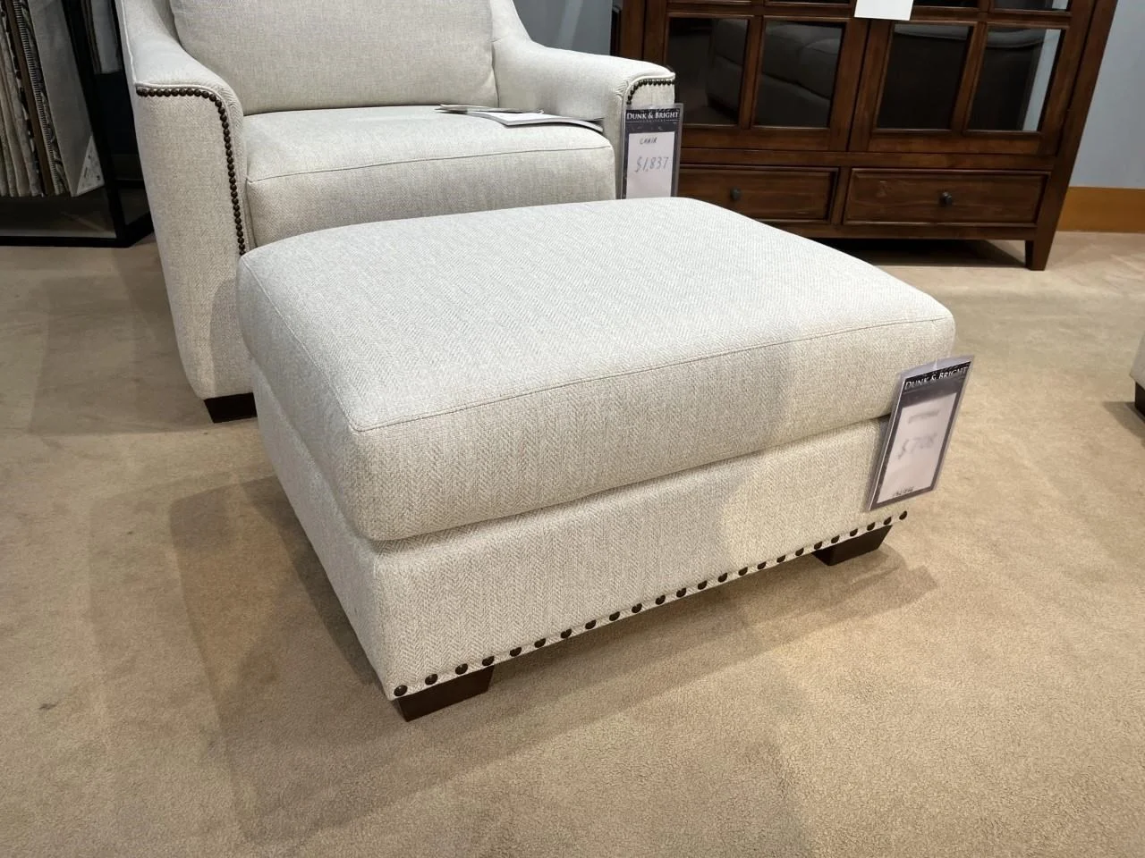 Smith Brothers Ottoman 1321866 Ottoman | Dunk & Bright Furniture | Ottomans