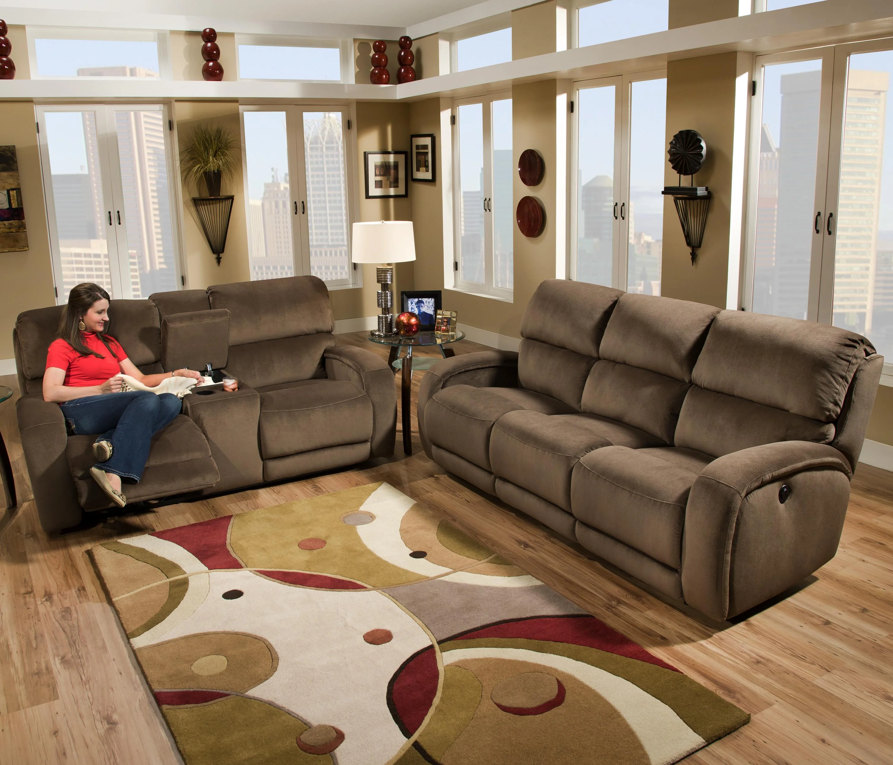 Southern Motion Fandango 884-61P Power Headrest Reclining Sofa with ...