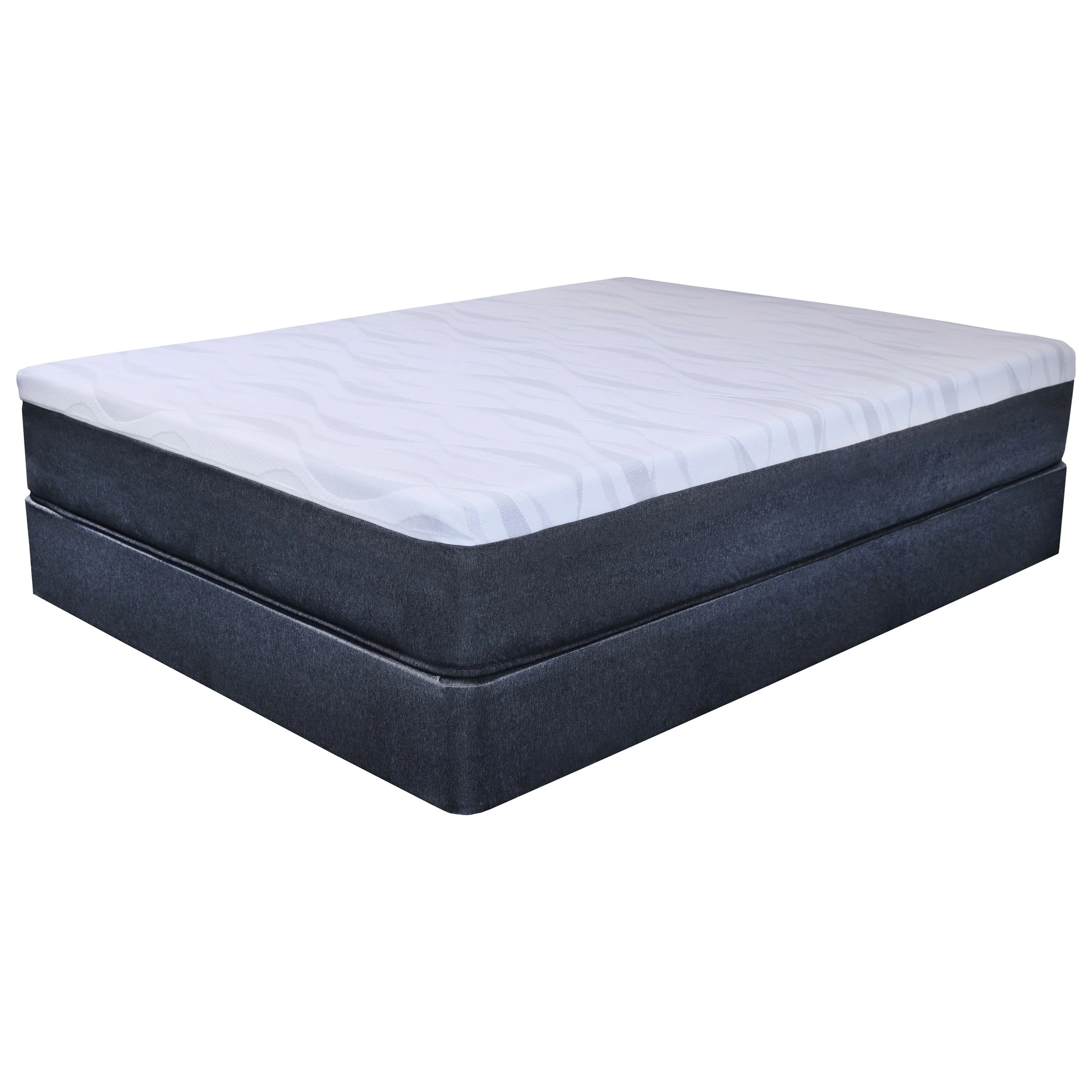 Spring Air Indigo Foam 7830-Q+2100-Q Queen 11.5" Cushion Firm Foam ...