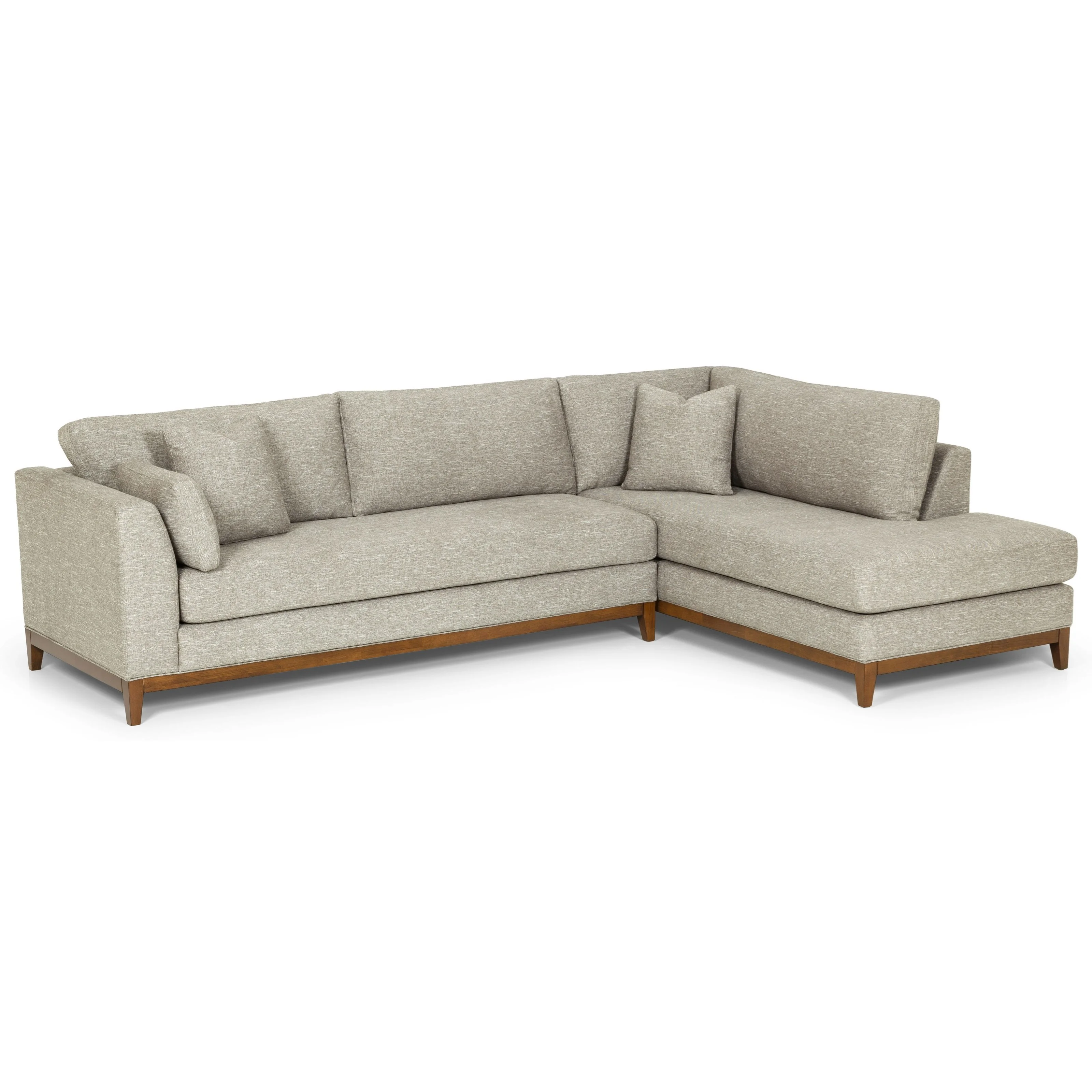 Nineteen76 499 49920L+38R Contemporary 2-Piece Sectional w/ Chaise and ...
