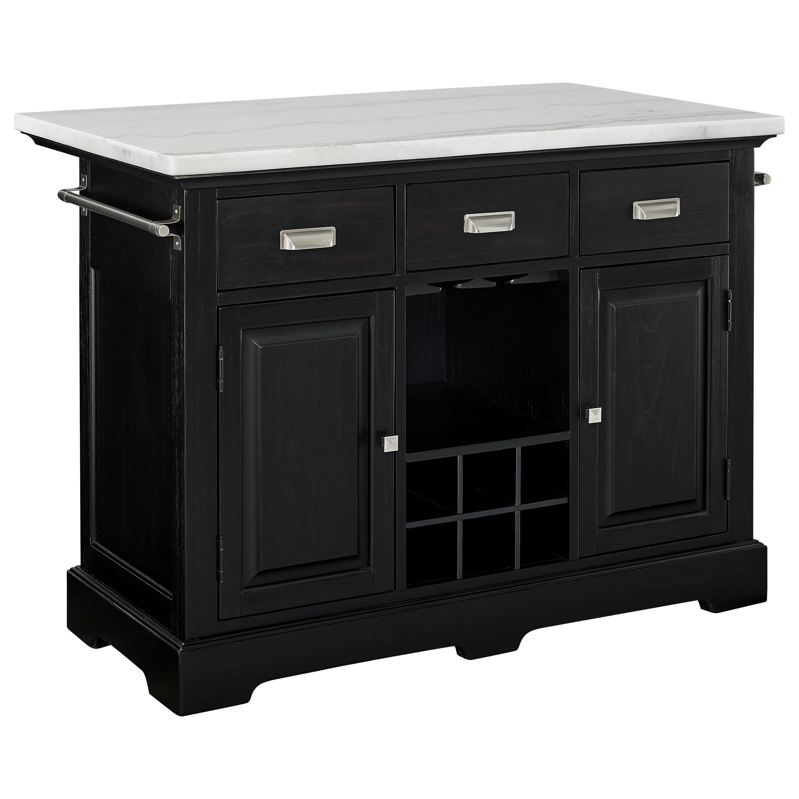 Steve Silver Aspen AS380CKTx1+AS380CKBx1 Transitional Kitchen Island ...