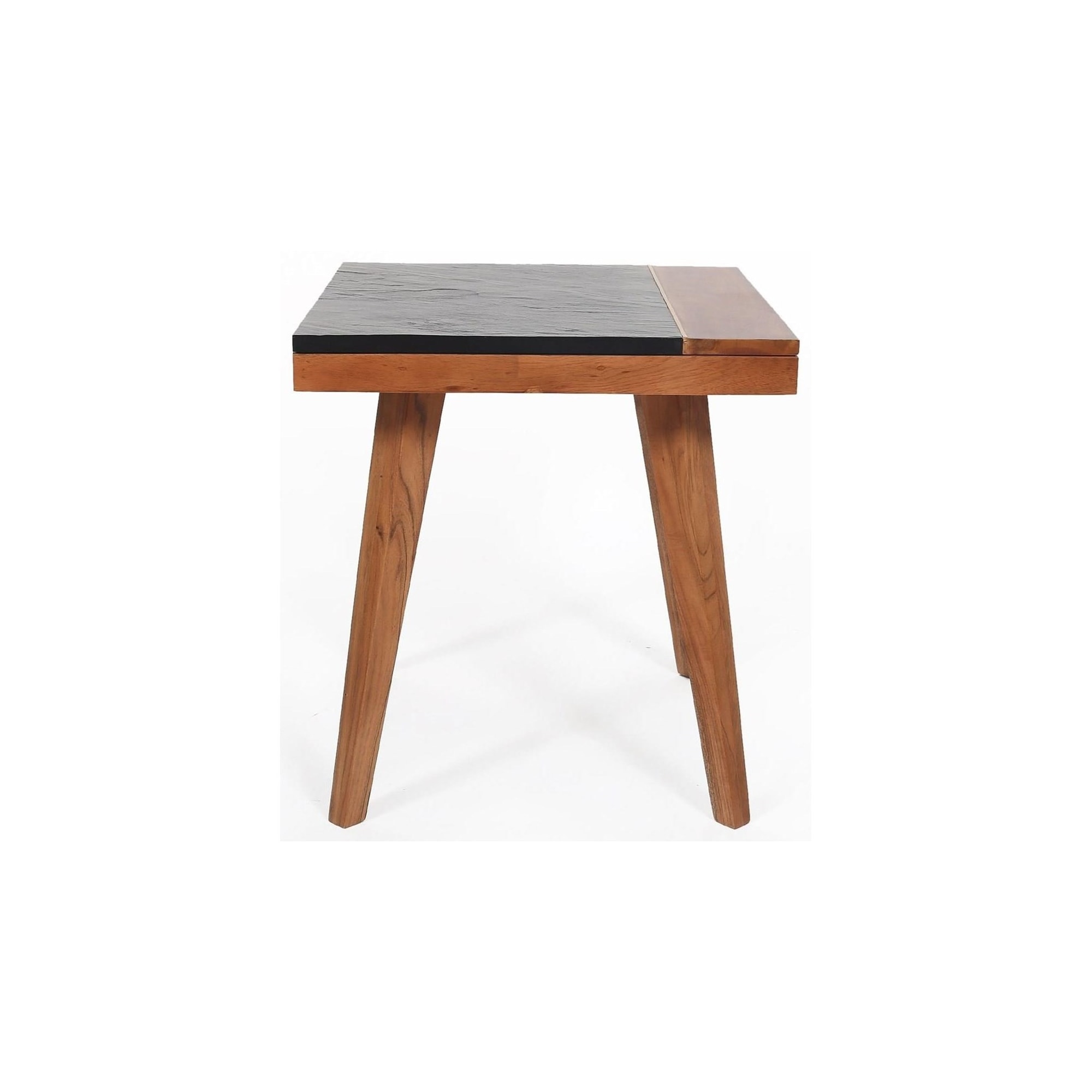 Steve Silver Caspian CP100E Mid-Century Modern Square End Table with ...