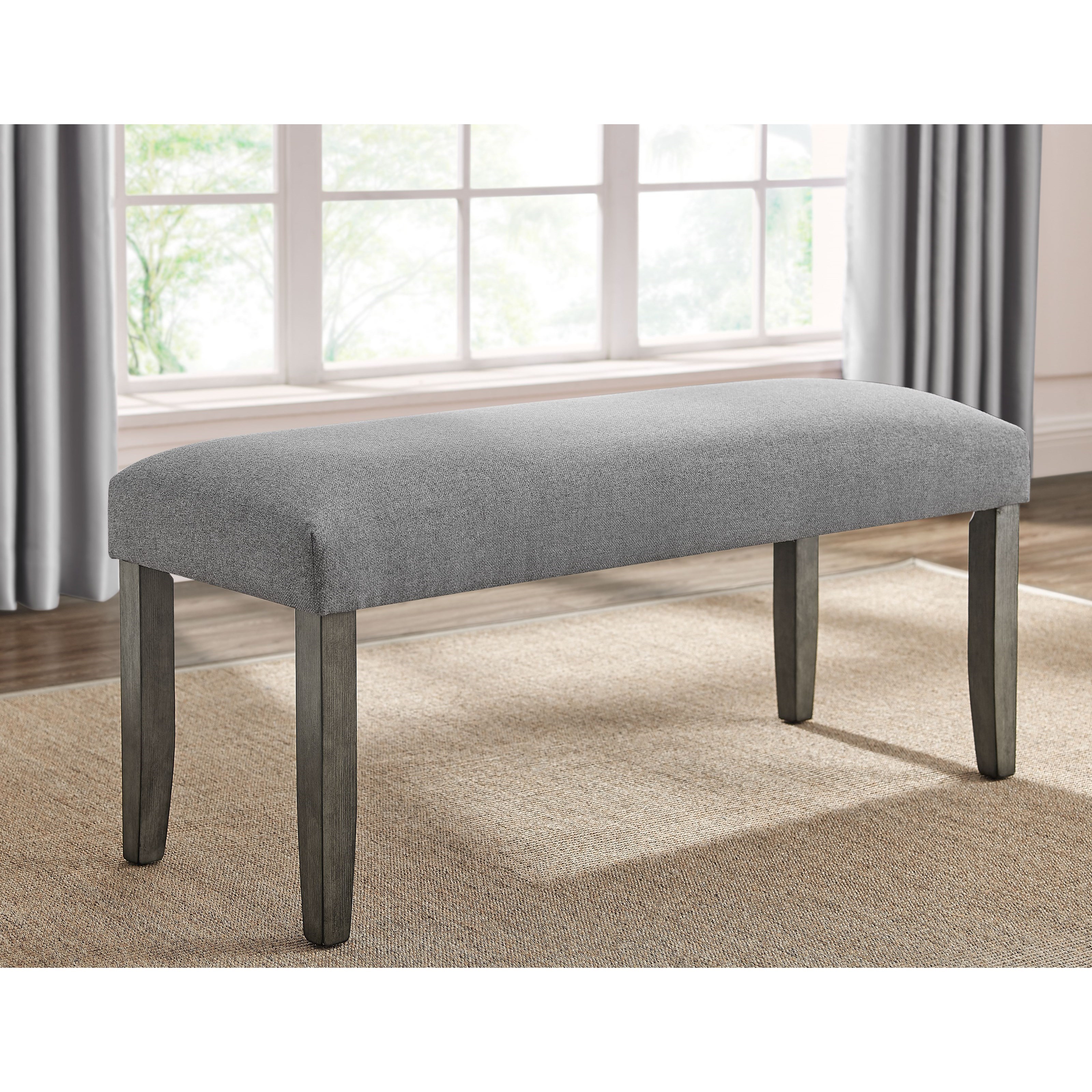 Steve Silver Emily EM500BN Contemporary Backless Bench with Memory Foam ...