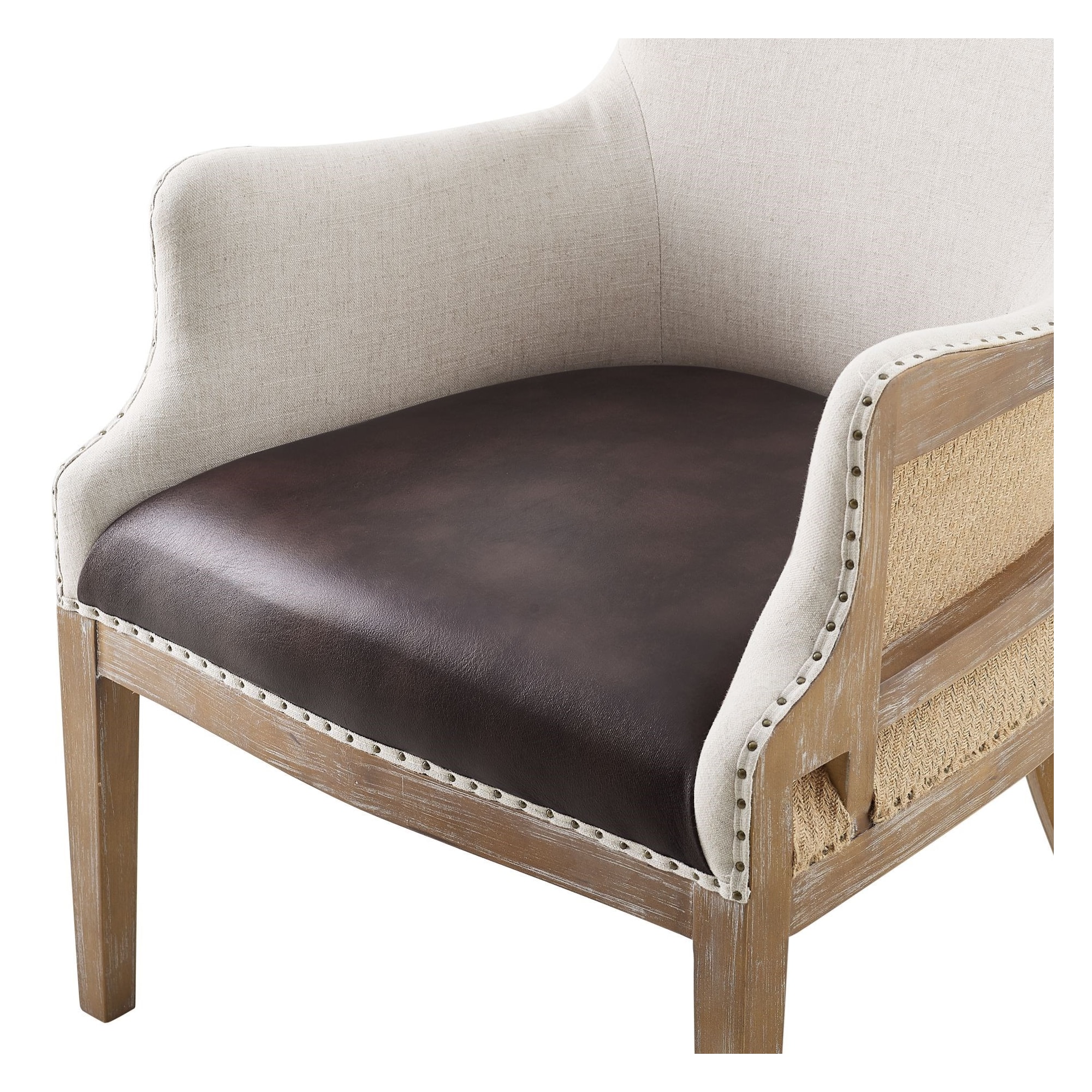 Steve Silver George GG850AC Rustic Wingback Accent Chair with ...