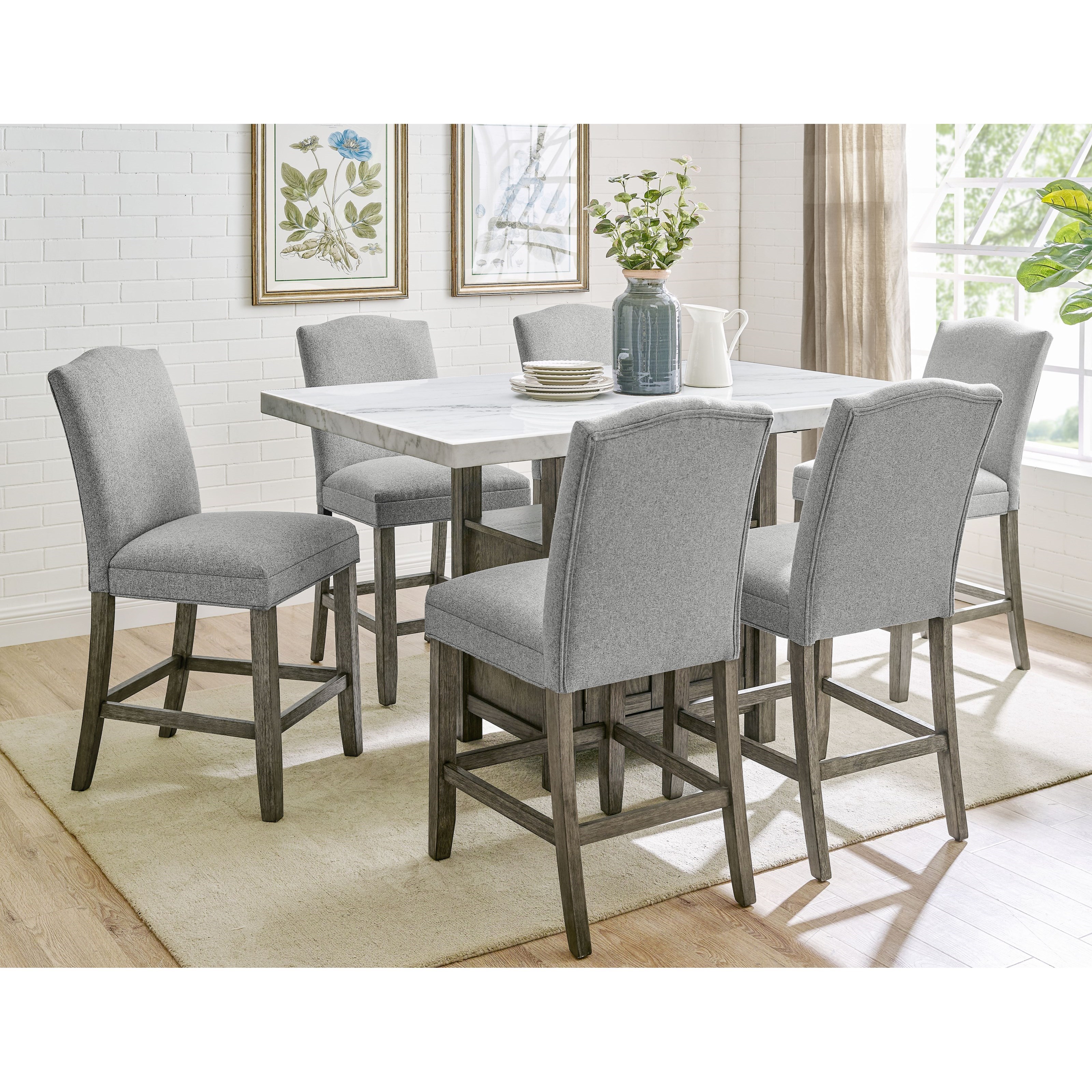 Steve Silver Grayson 1378200 Transitional Upholstered Counter Height ...
