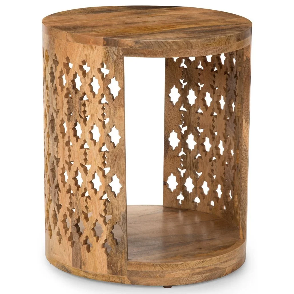 Steve Silver India Accents BR180E Contemporary Brinley Round End Table ...