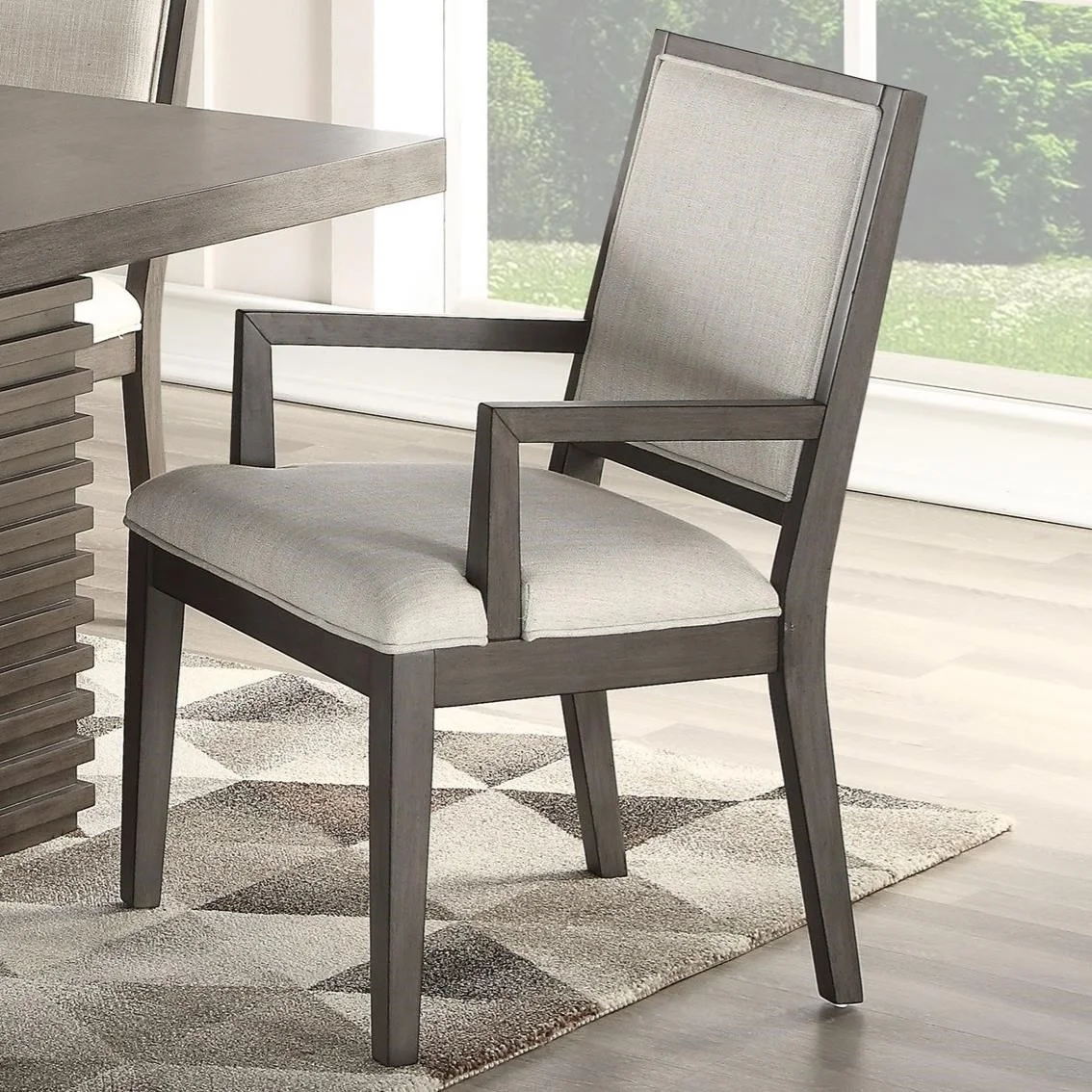 Steve Silver Mila MI500A Contemporary Arm Chair | Dunk & Bright ...