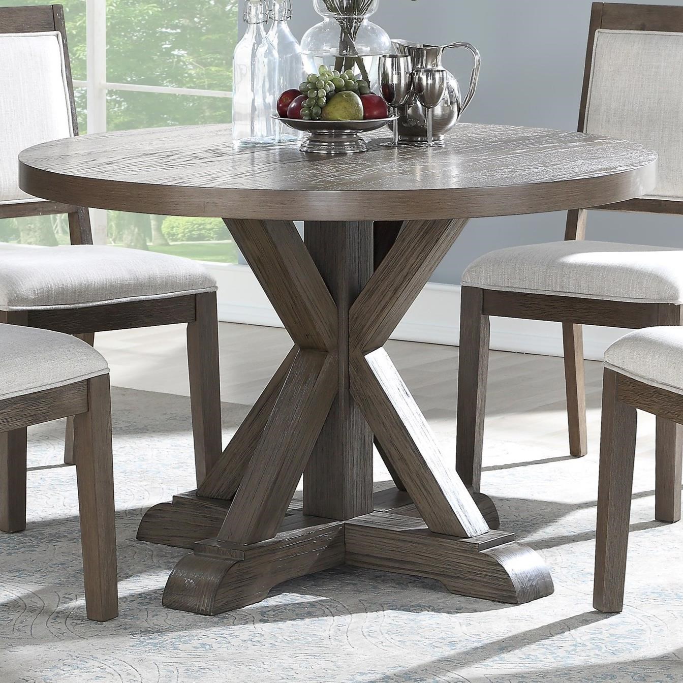 Steve Silver Molly MY4848T Rustic 48" Round Dining Table | Wayside ...