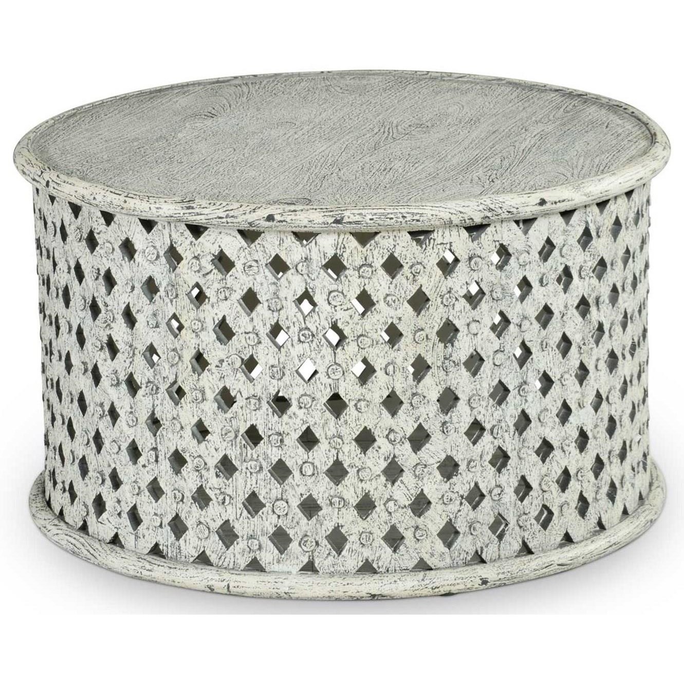 Steve Silver Samir 12949 Farmhouse Cocktail Table with Latticework Base ...