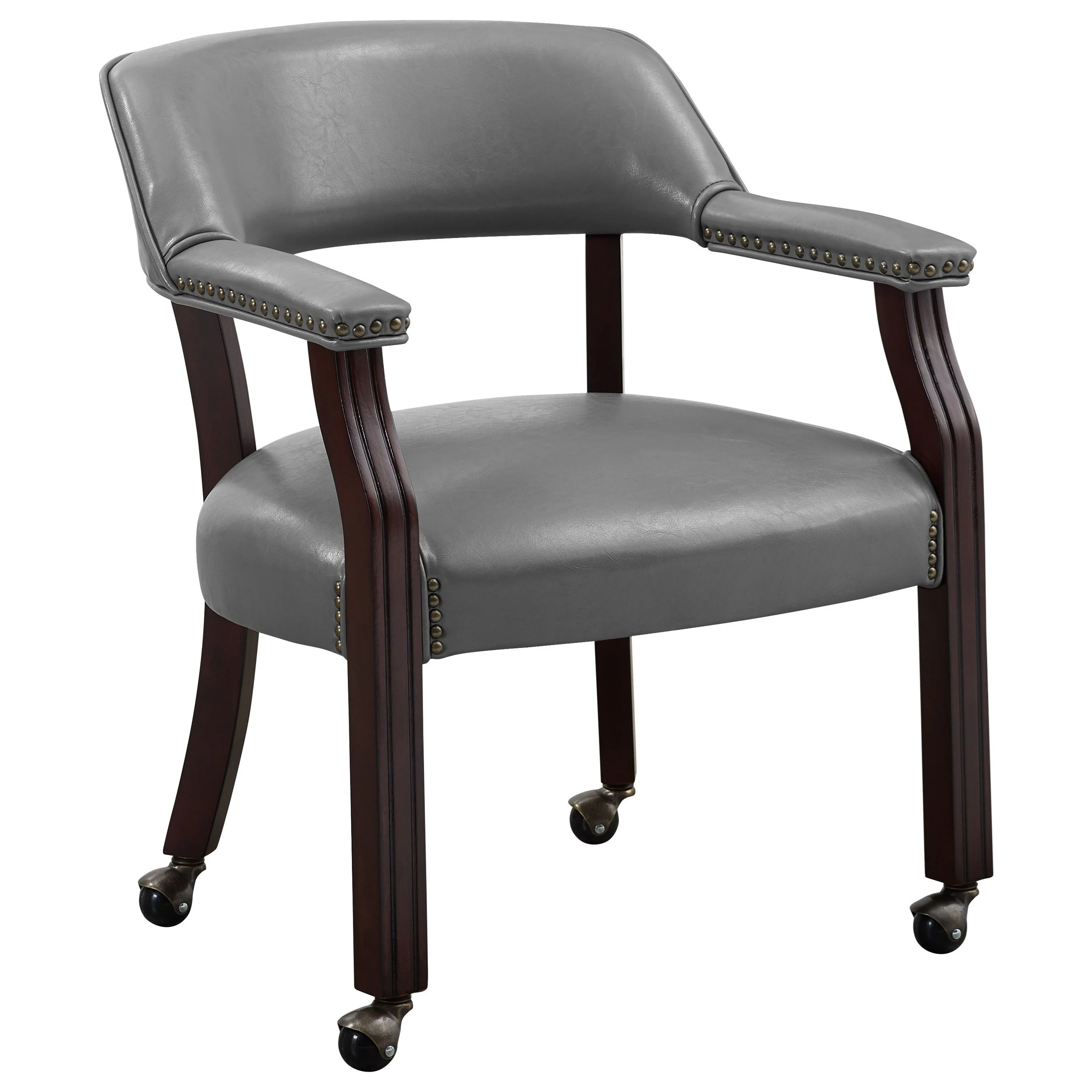 Steve Silver Tournament TU500AG Arm Chair with Casters | Dunk & Bright ...