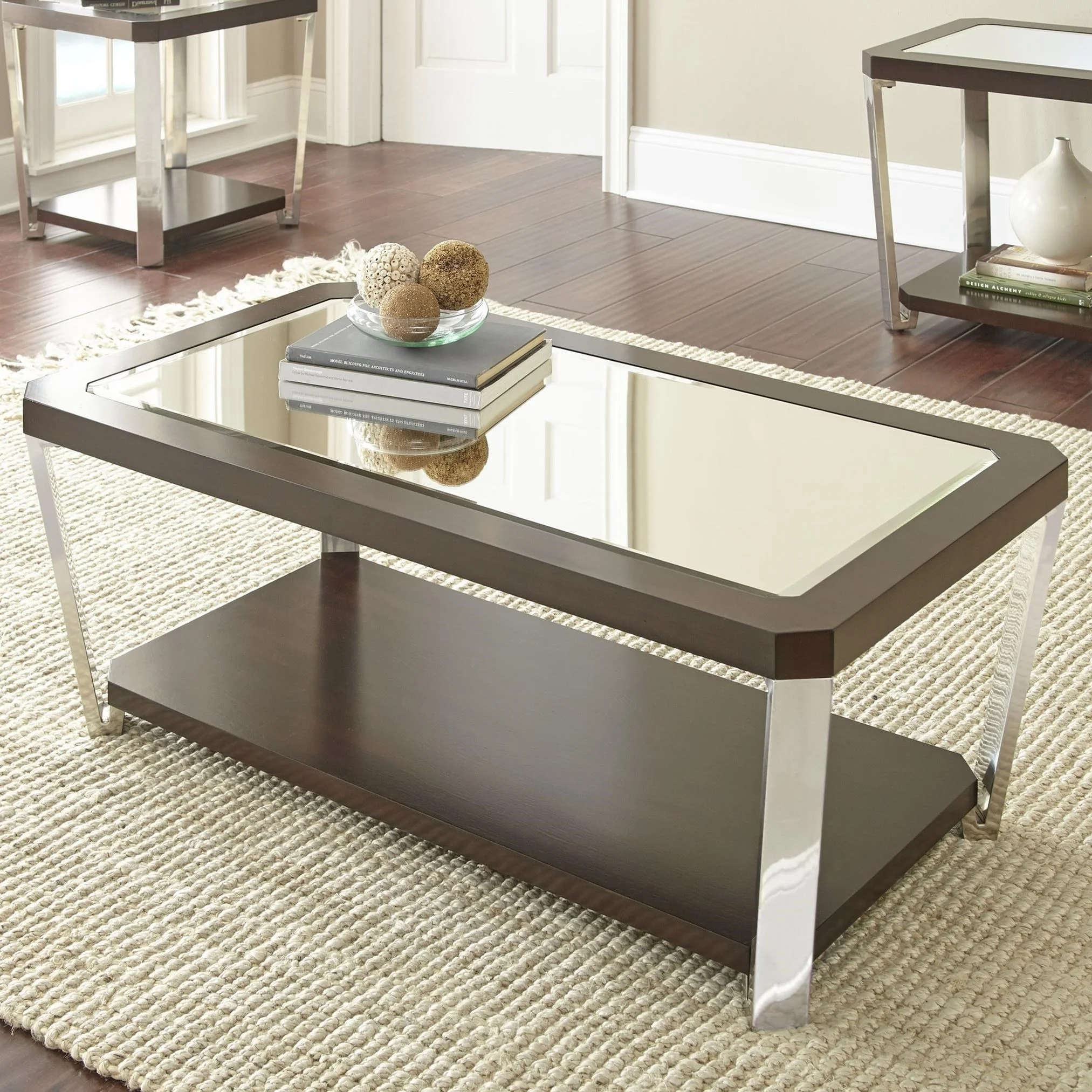 Steve Silver Truman TR300C Contemporary Cocktail Table with Bottom ...
