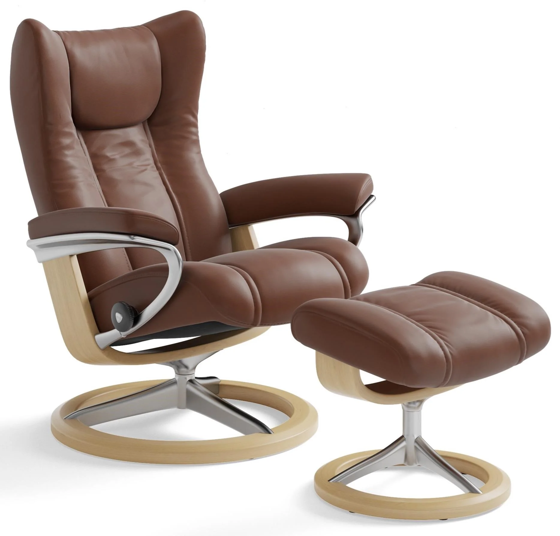 Stressless by Ekornes Wing 1161315 094 42 Casual Medium Reclining Chair ...