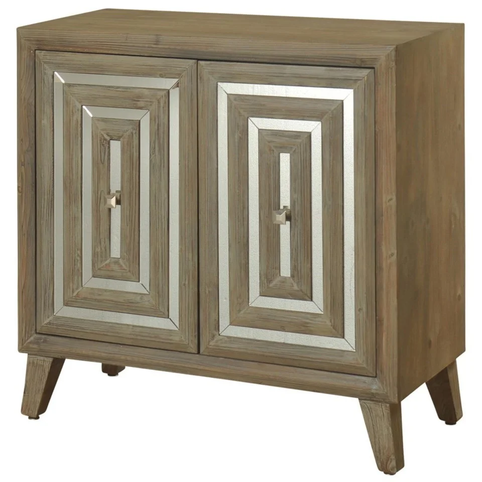 StyleCraft Occasional Cabinets SF24971 2 Door Mirrored Cabinet ...