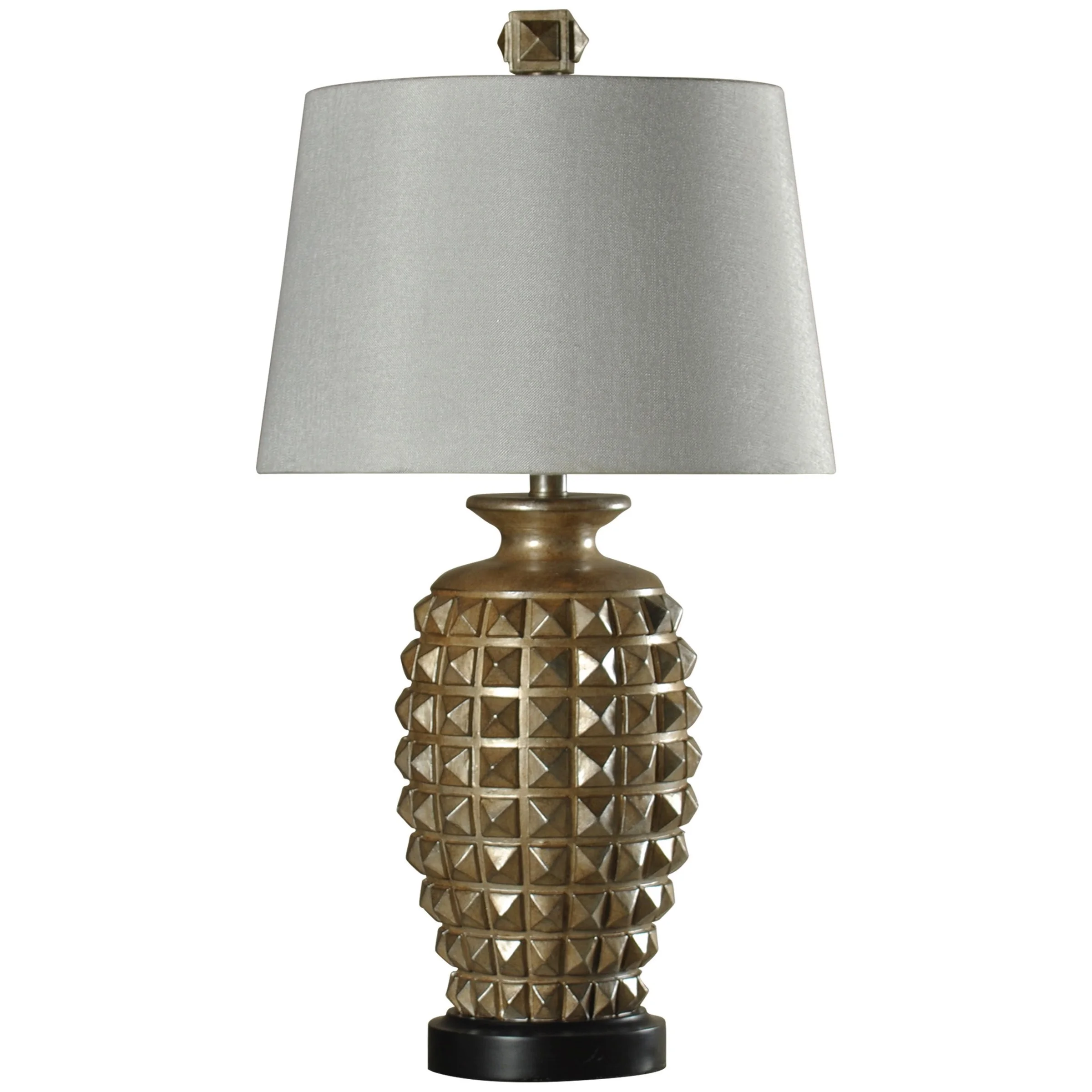 StyleCraft Lamps TL39585NF Resin Jar Shaped Lamp with Raised Diamond ...