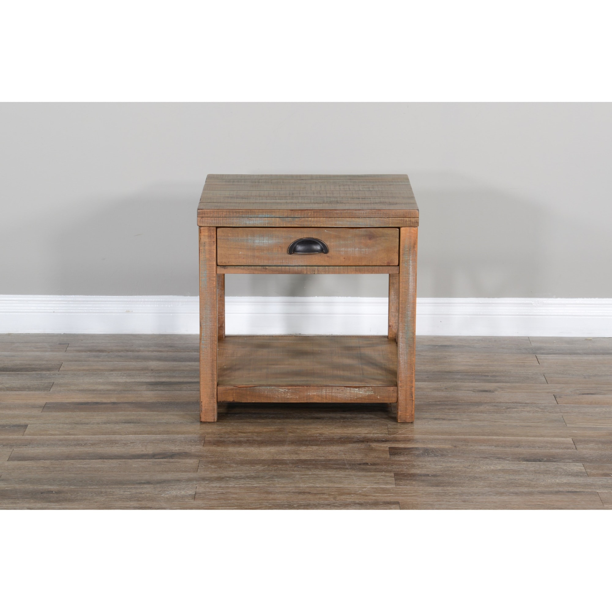 Sunny Designs Durango 3131WB-E Rustic End Table with 1 Drawer and 1 ...
