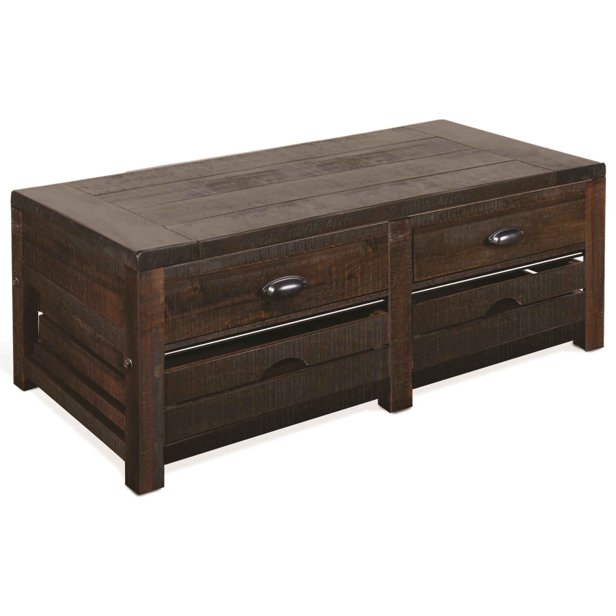 Sunny Designs Homestead 3266TL-C Coffee Table with Wood Bins | Wayside ...