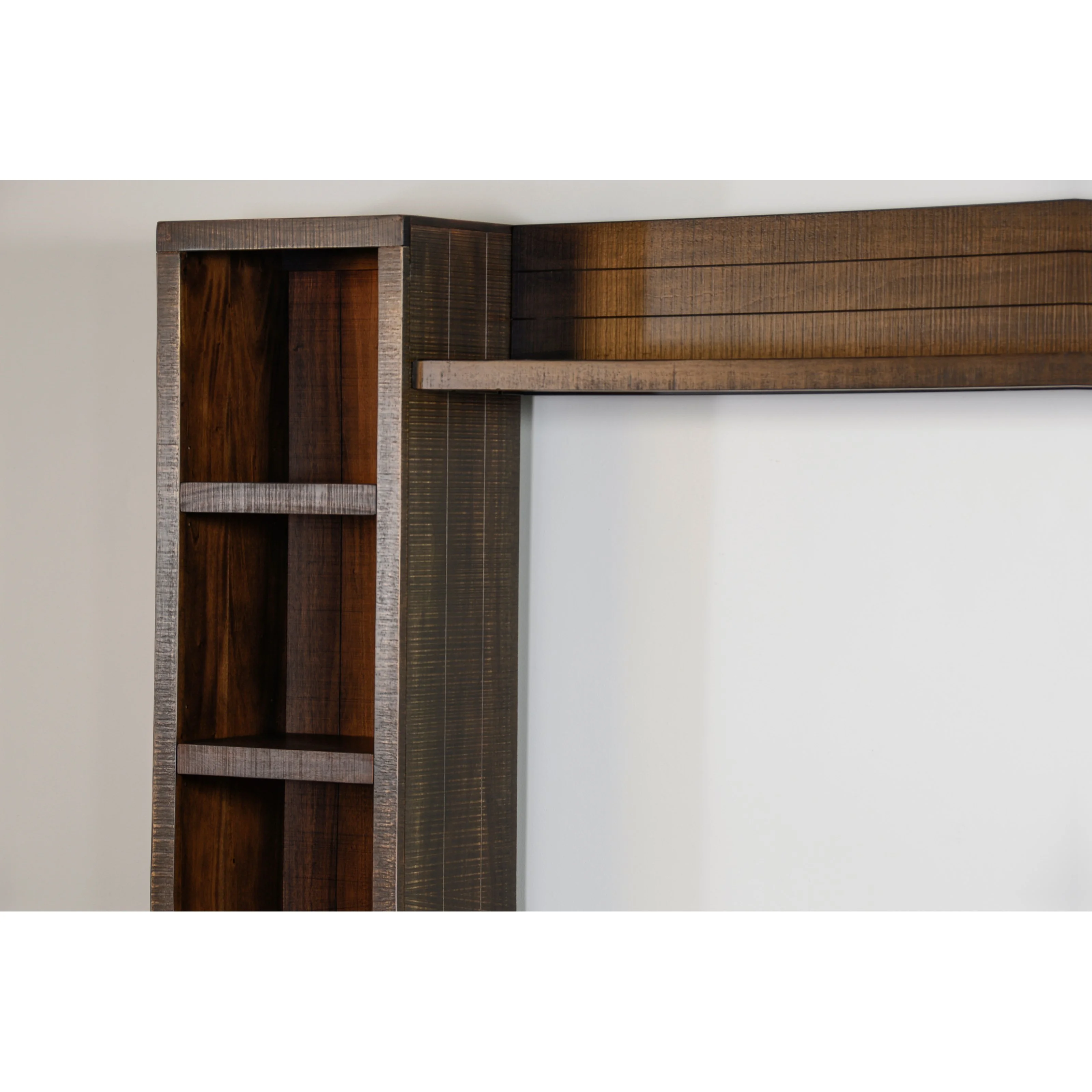 Homestead 321267 Rustic Entertainment Wall with Wire Management ...
