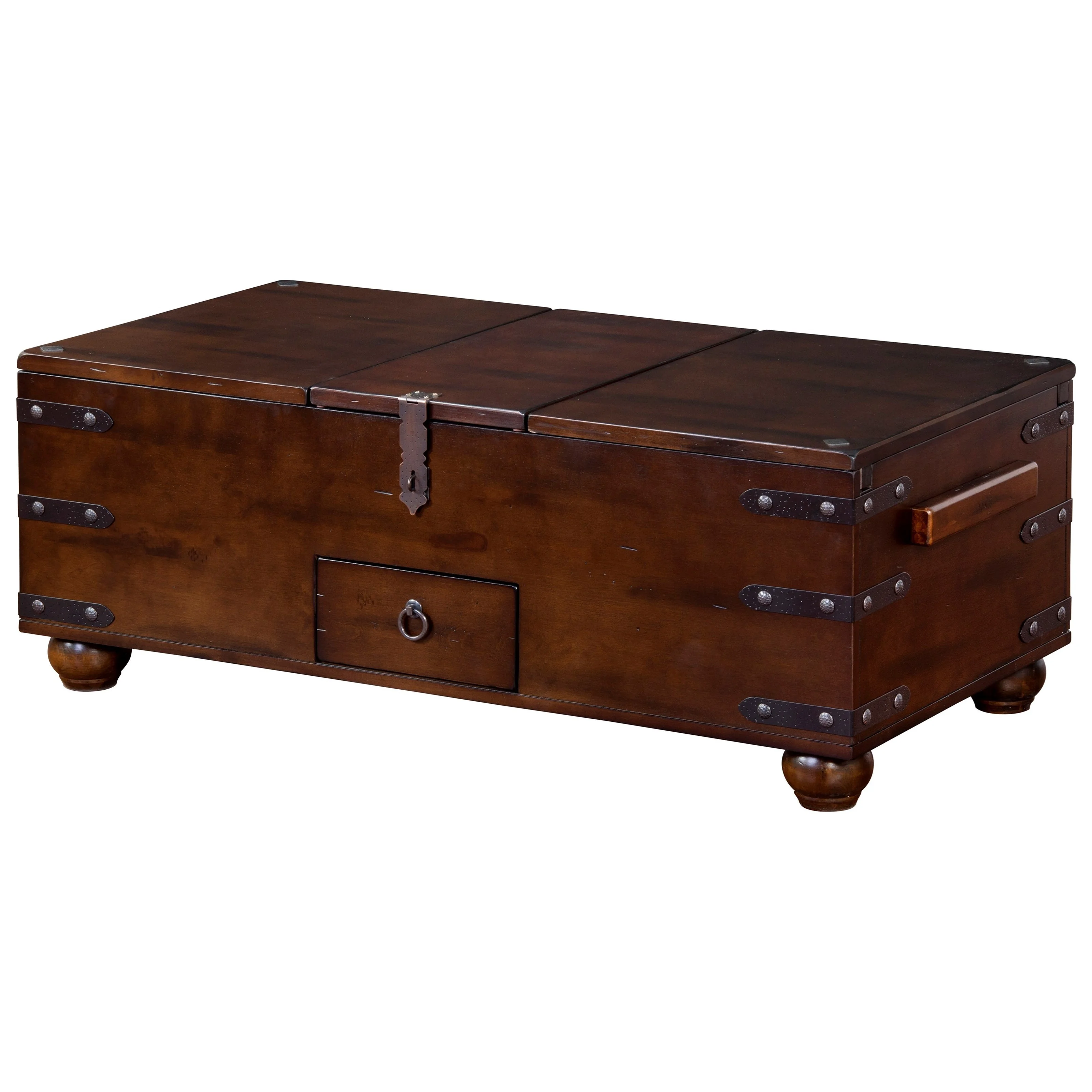 Sunny Designs Santa Fe 3166DC2-C Traditional Trunk Coffee Table with ...