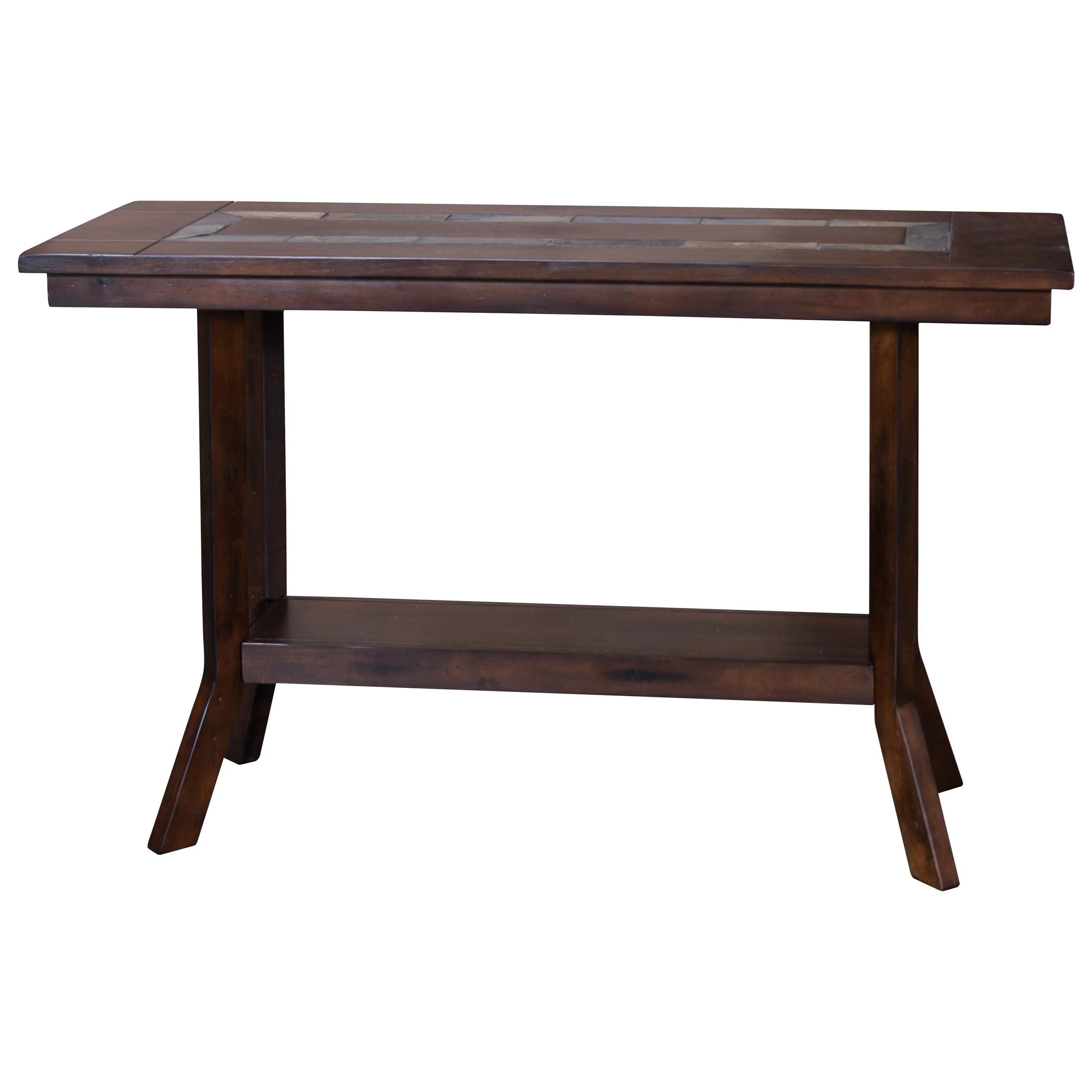 Sunny Designs Santa Fe 10026916 Sofa Table with Natural Slate Inlay ...