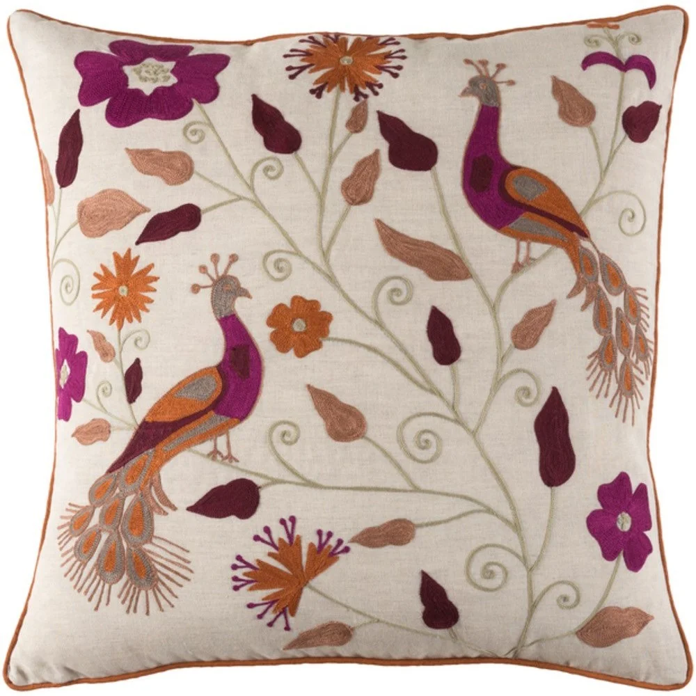 Surya Mayura MUA002-2020D 20 x 20 x 4 Pillow Kit | Belfort Furniture ...