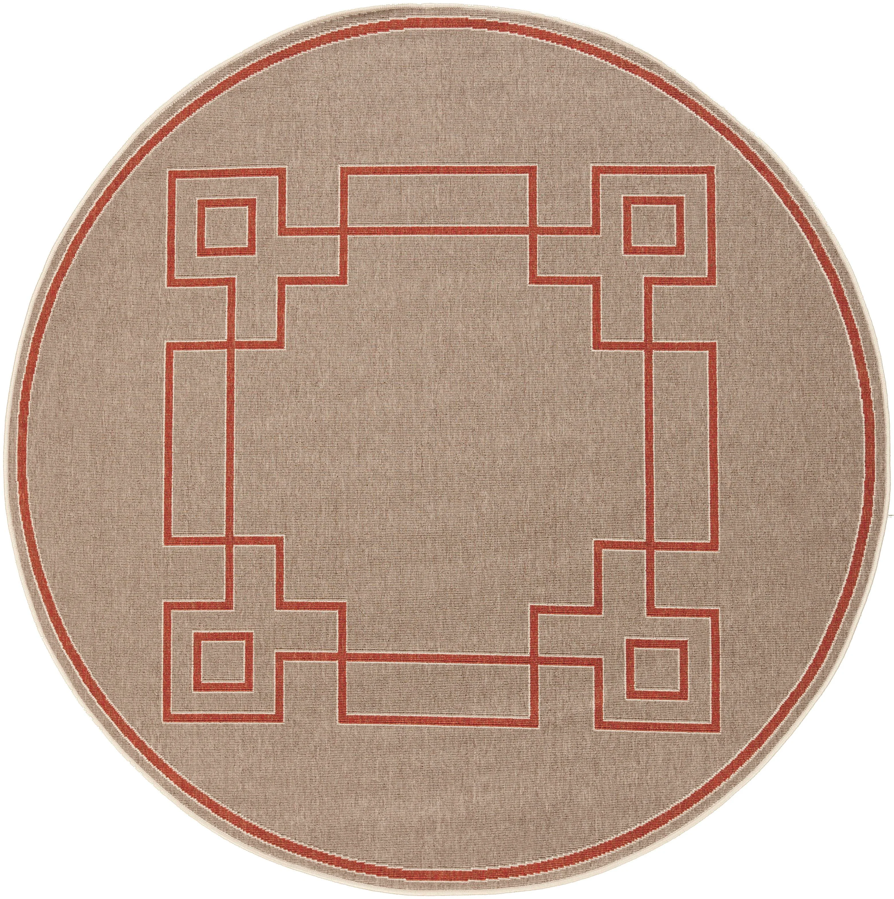 Surya Rugs Alfresco ALF9633-73RD 7'3" Round | Wayside Furniture ...
