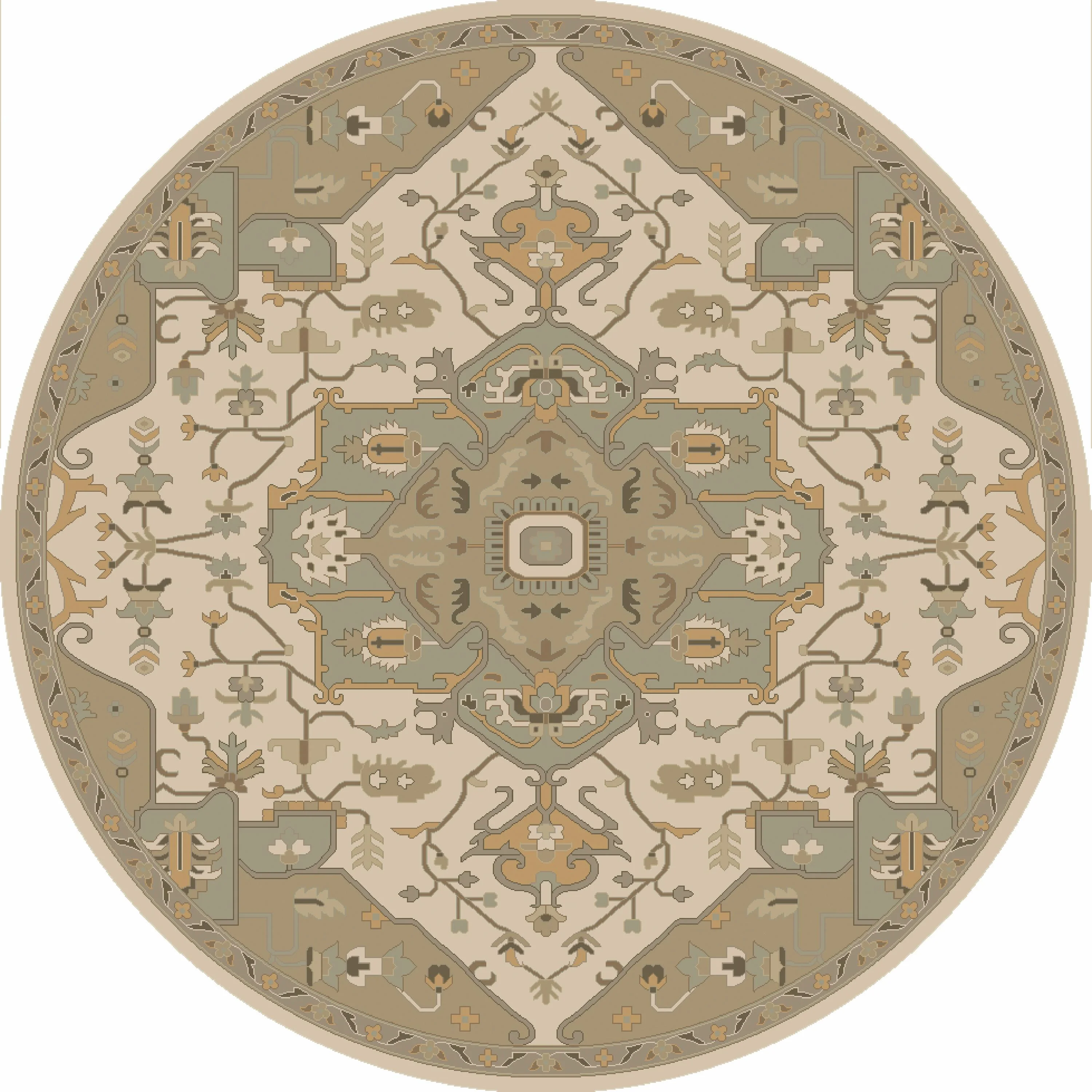 Surya Rugs Caesar CAE1143-99RD 9'9" Round | Belfort Furniture | Rugs