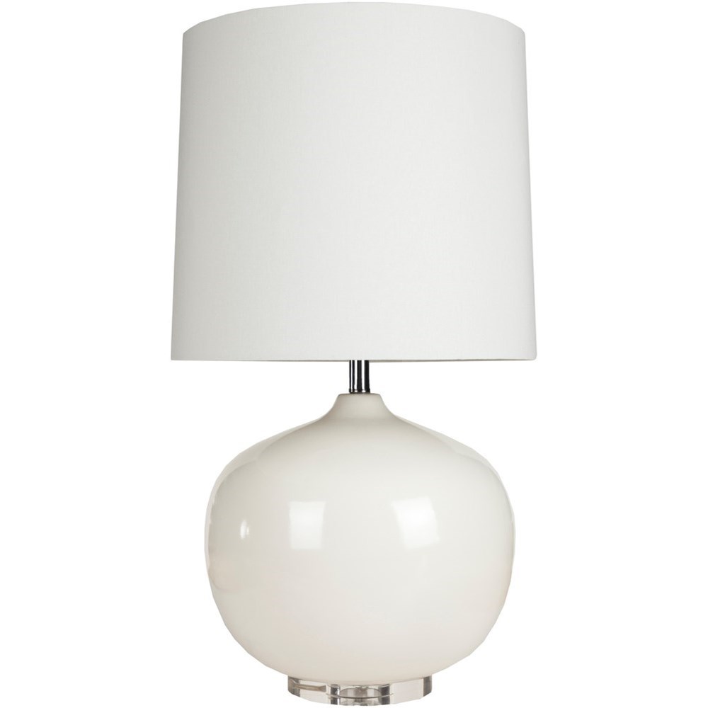 Surya Lamps LMP-1015 Ivory White Modern Table Lamp | Wayside Furniture ...