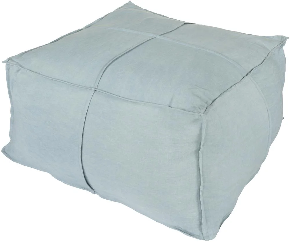 Surya Poufs SLPH-003 24" x 24" x 13" Solid Linen Pouf | Belfort ...