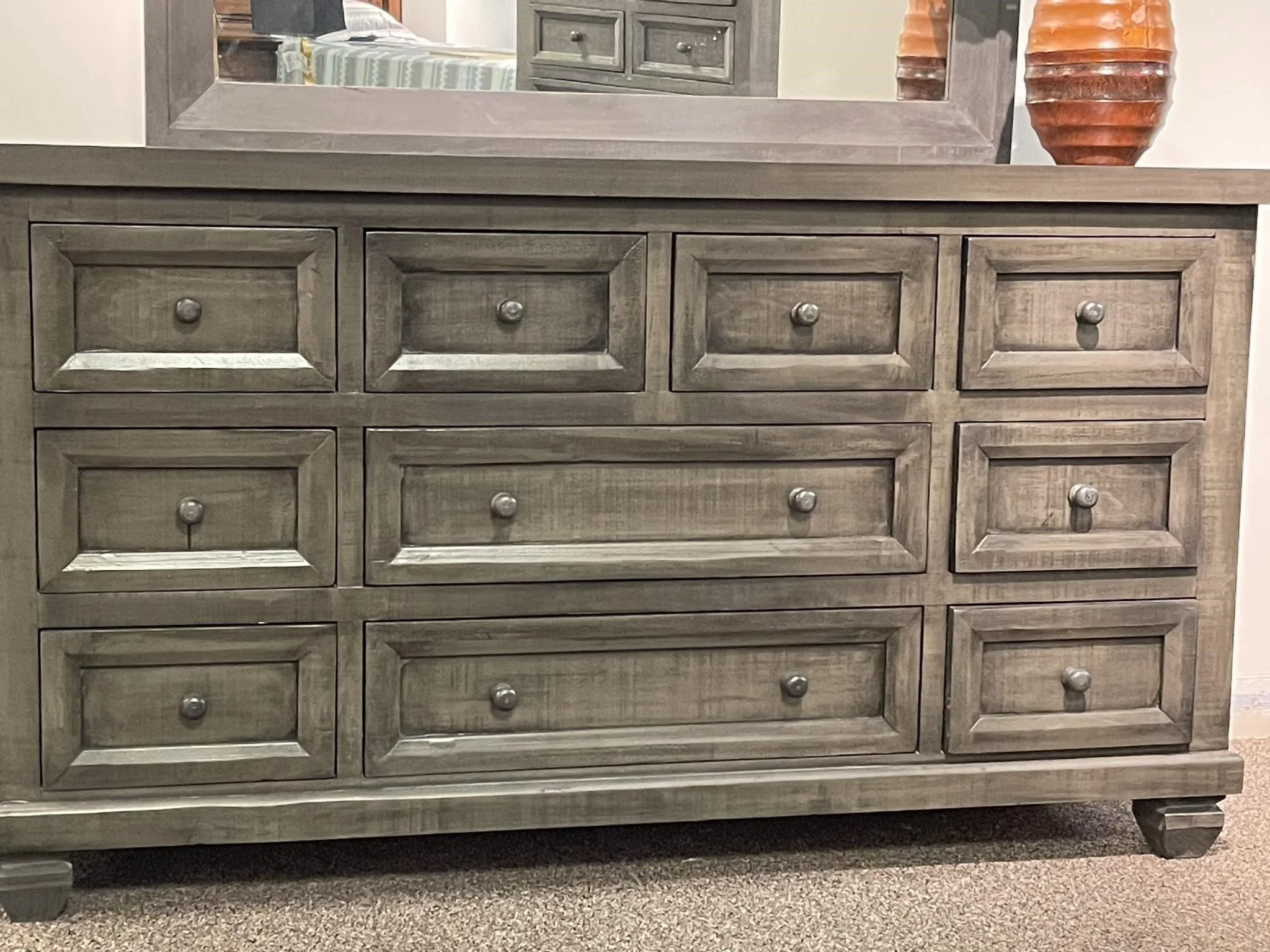 Original Texas Rustic Cottage Gray JM-COM83 Solid Wood Dresser | Royal ...