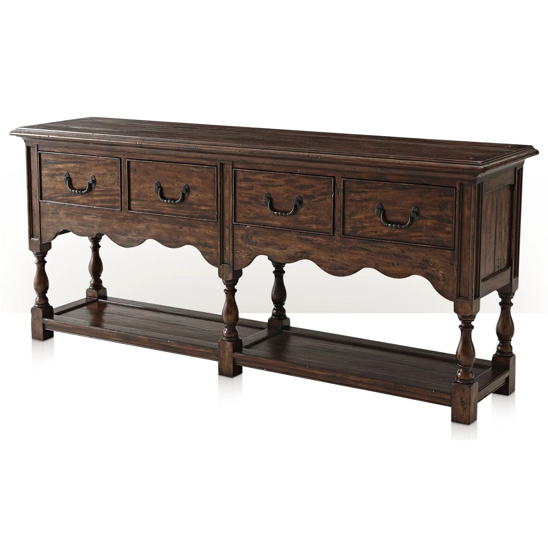 Theodore Alexander Cabinets and Sideboards CB61004 Traditional 4 Drawer ...