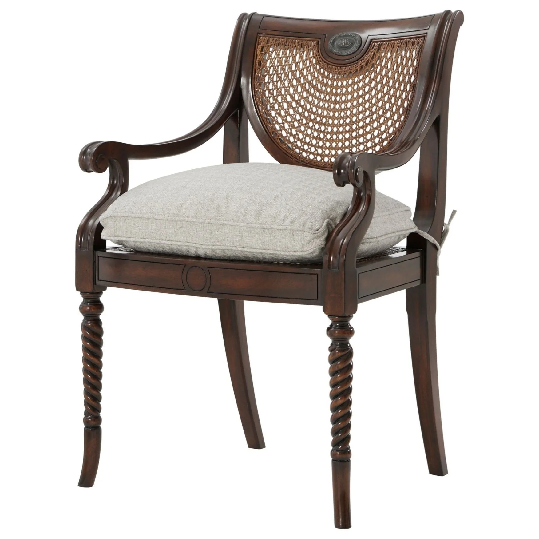 Theodore Alexander Seating 4100-237.1AQP Traditional Dining Armchair ...