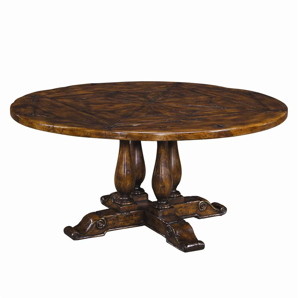 Theodore Alexander Tables CB54007 Traditional Circular Antiqued Wood ...