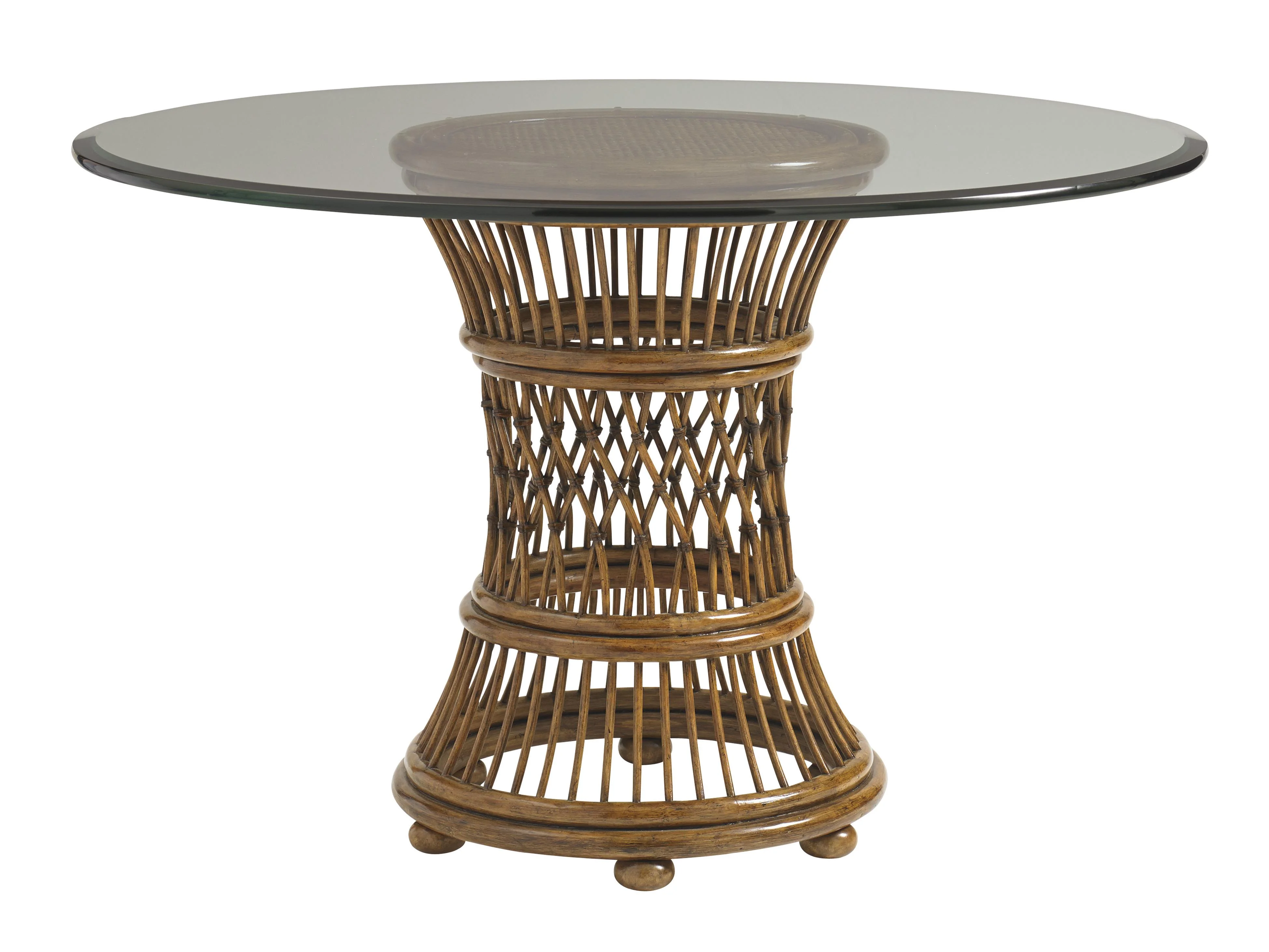 Tommy Bahama Home Bali Hai 593-870-36C 36" Round Glass Dining Table ...