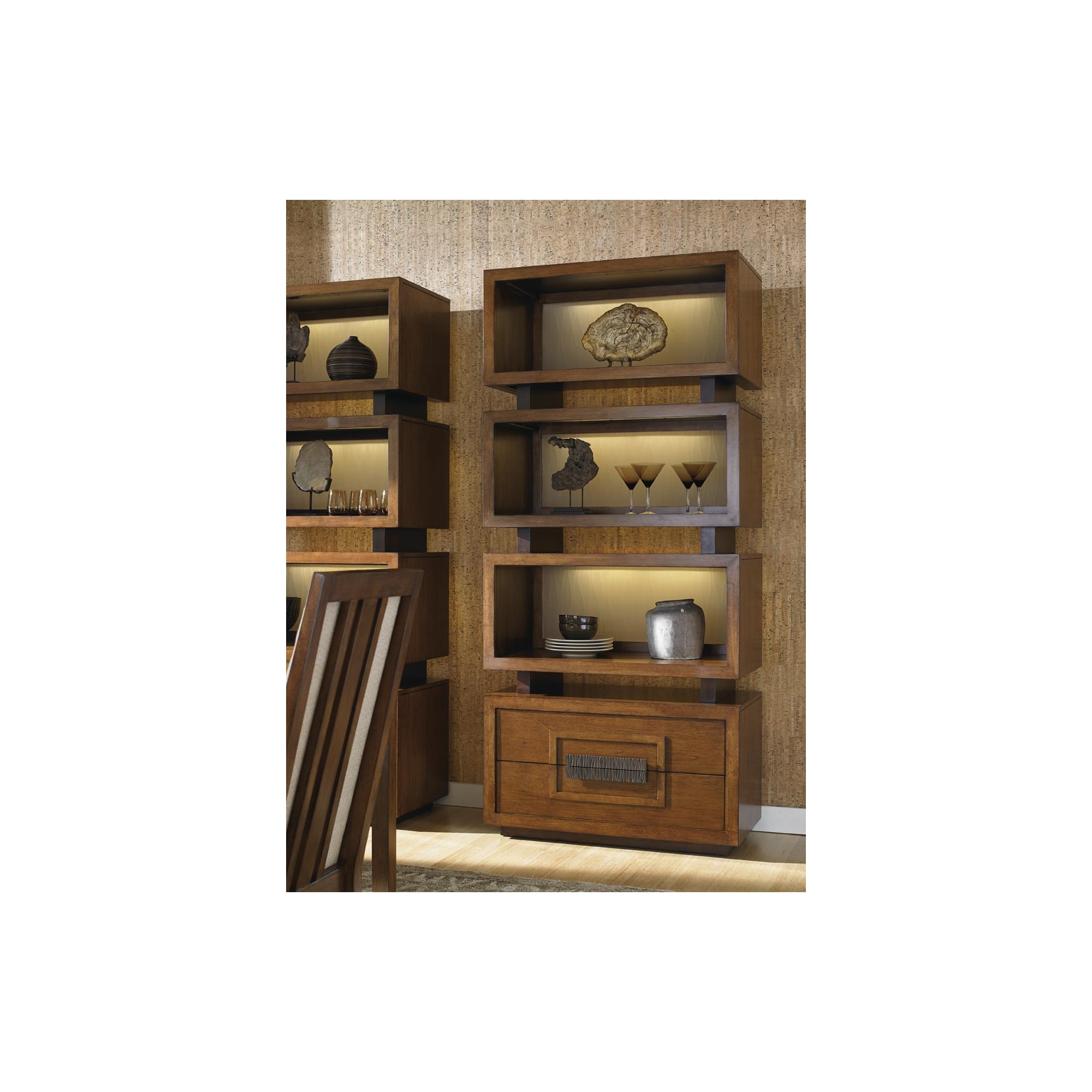 Tommy Bahama Home Island Fusion 556-990 Tonga Pan Asian Bookcase with ...