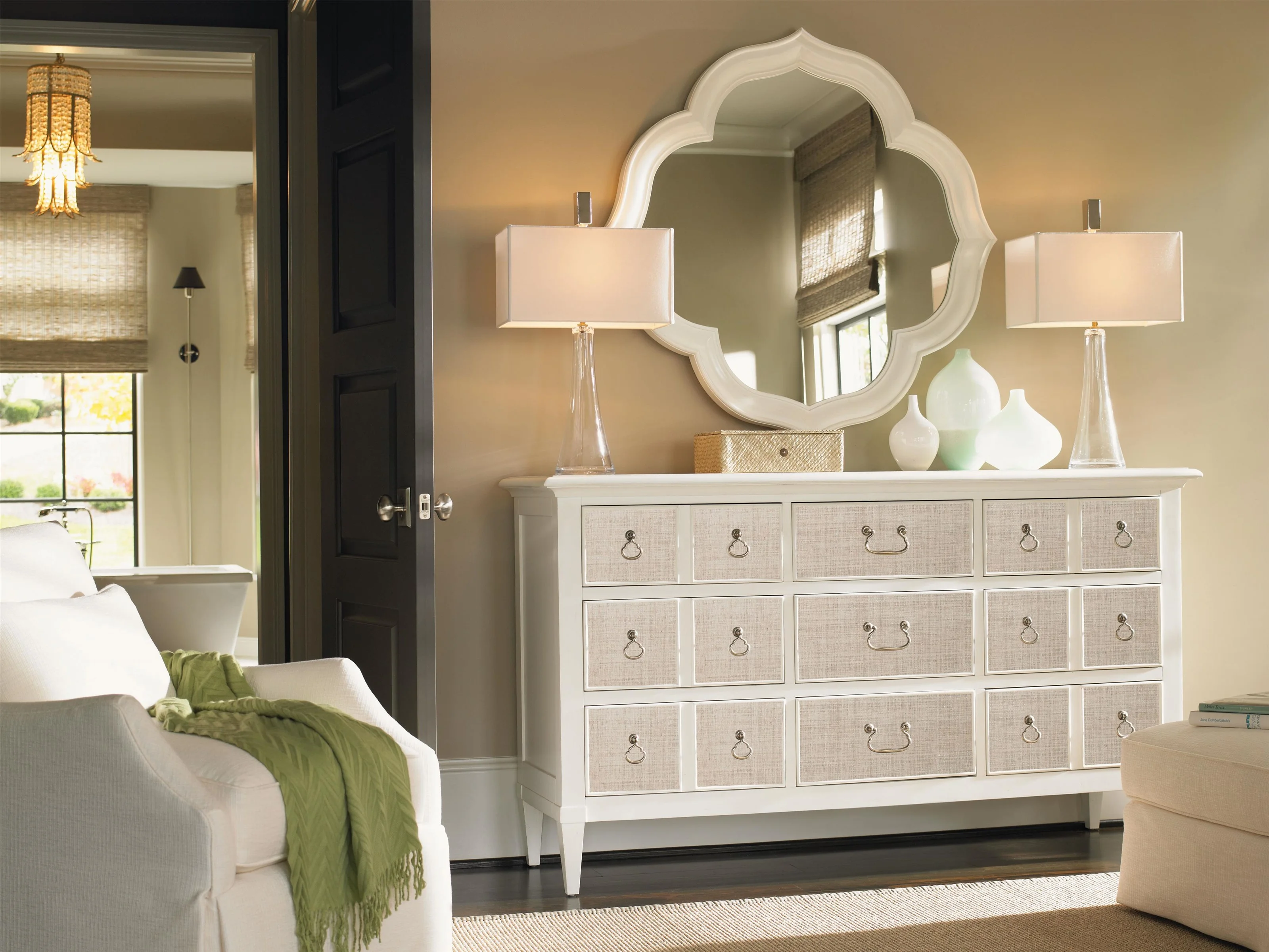 Tommy Bahama Home Ivory Key 304499583 9-Drawer Grotto Isle Dresser ...