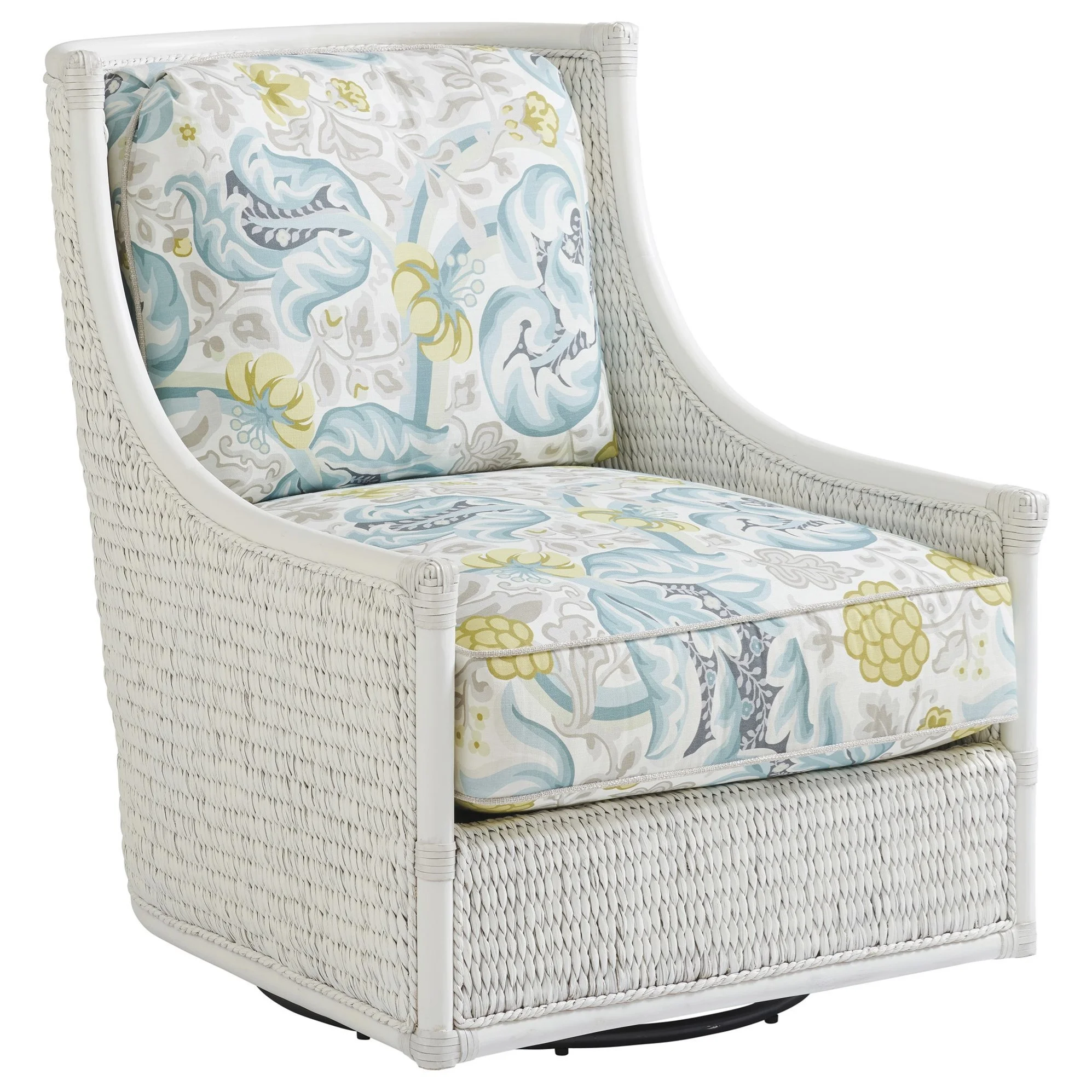 Tommy Bahama Home Ocean Breeze 1942-11SW Preston Swivel Chair with ...