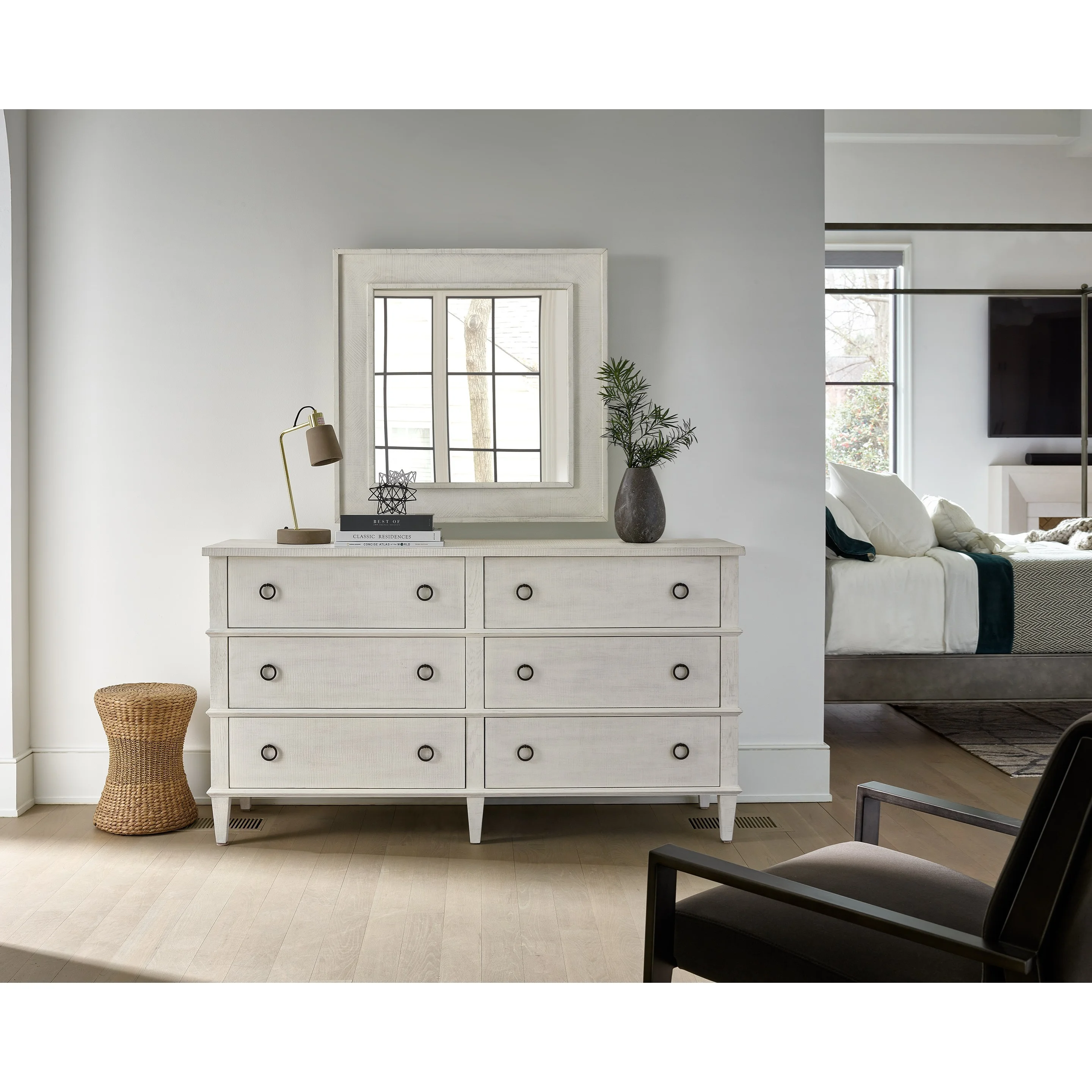 Universal Modern Farmhouse U011A040 Modern Farmhouse Six Drawer Dresser ...