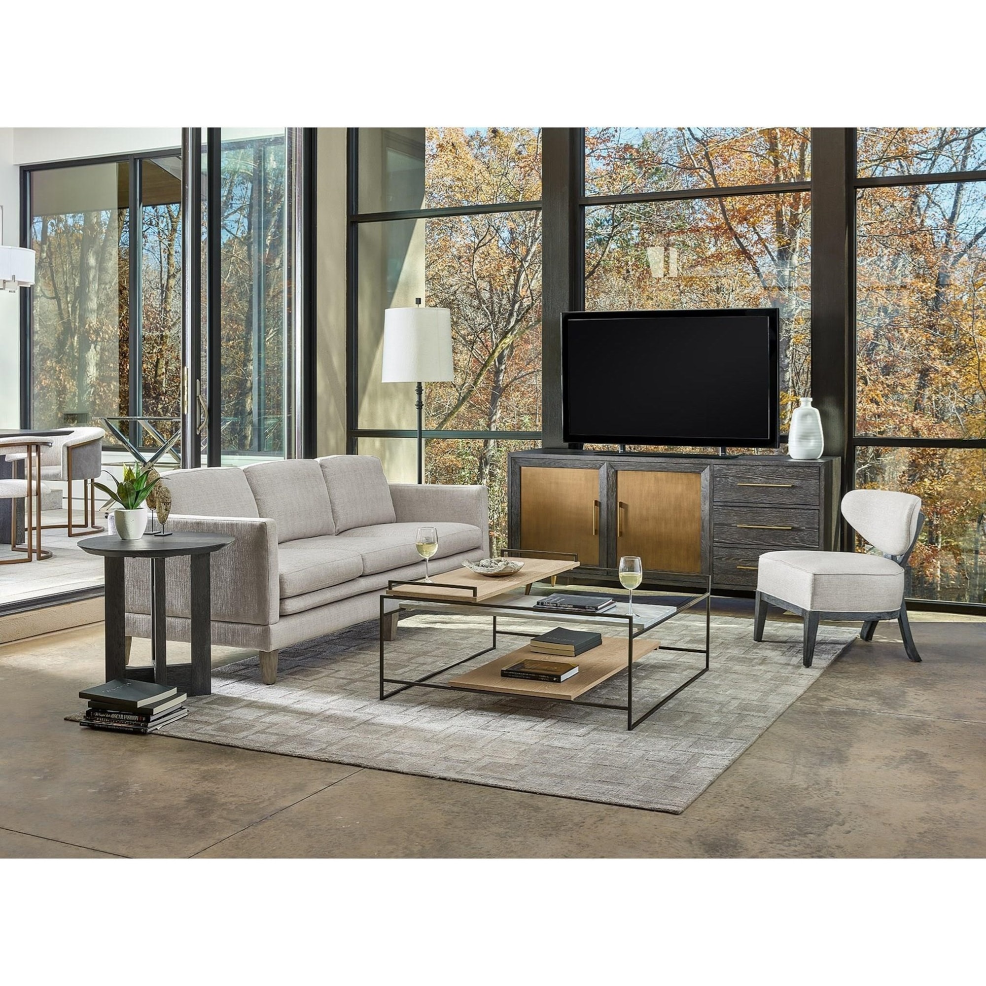 Universal Modern 199.846829 Crawford Contemporary Cocktail Table with ...