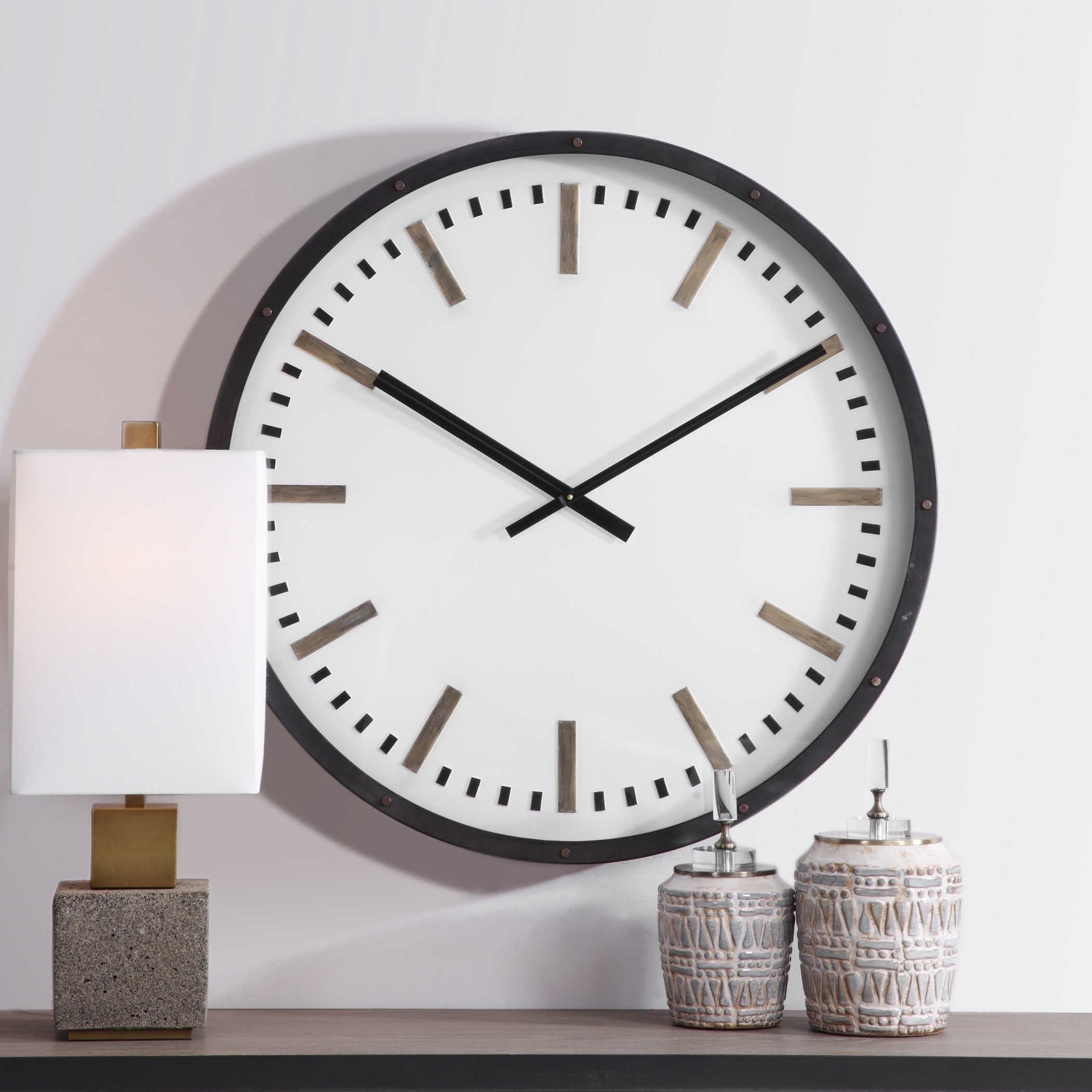 Uttermost Clocks 06103 Fleming Large Wall Clock | Weinberger's ...