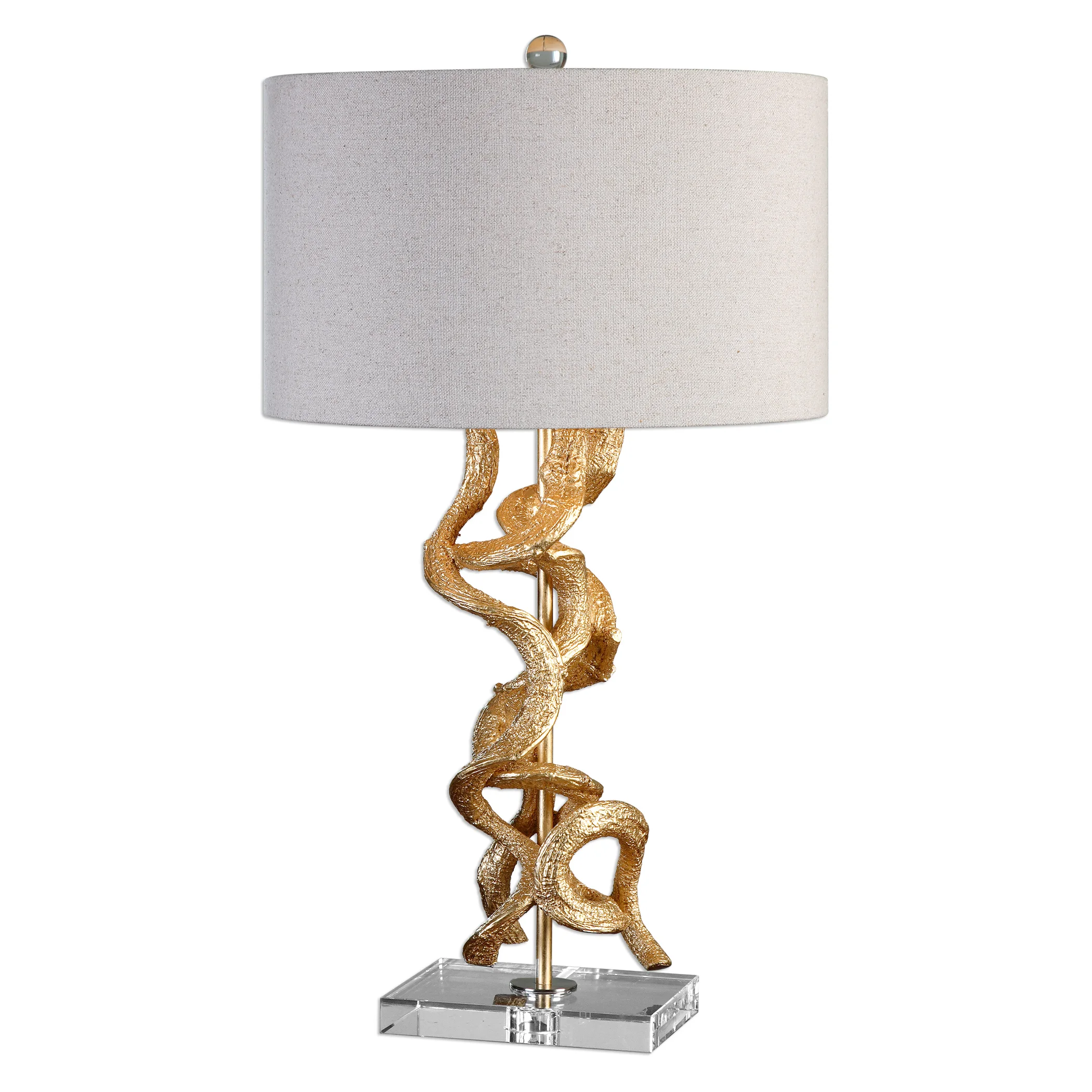 Uttermost Table Lamps 27113-1 Twisted Vines Gold Table Lamp | Mueller ...