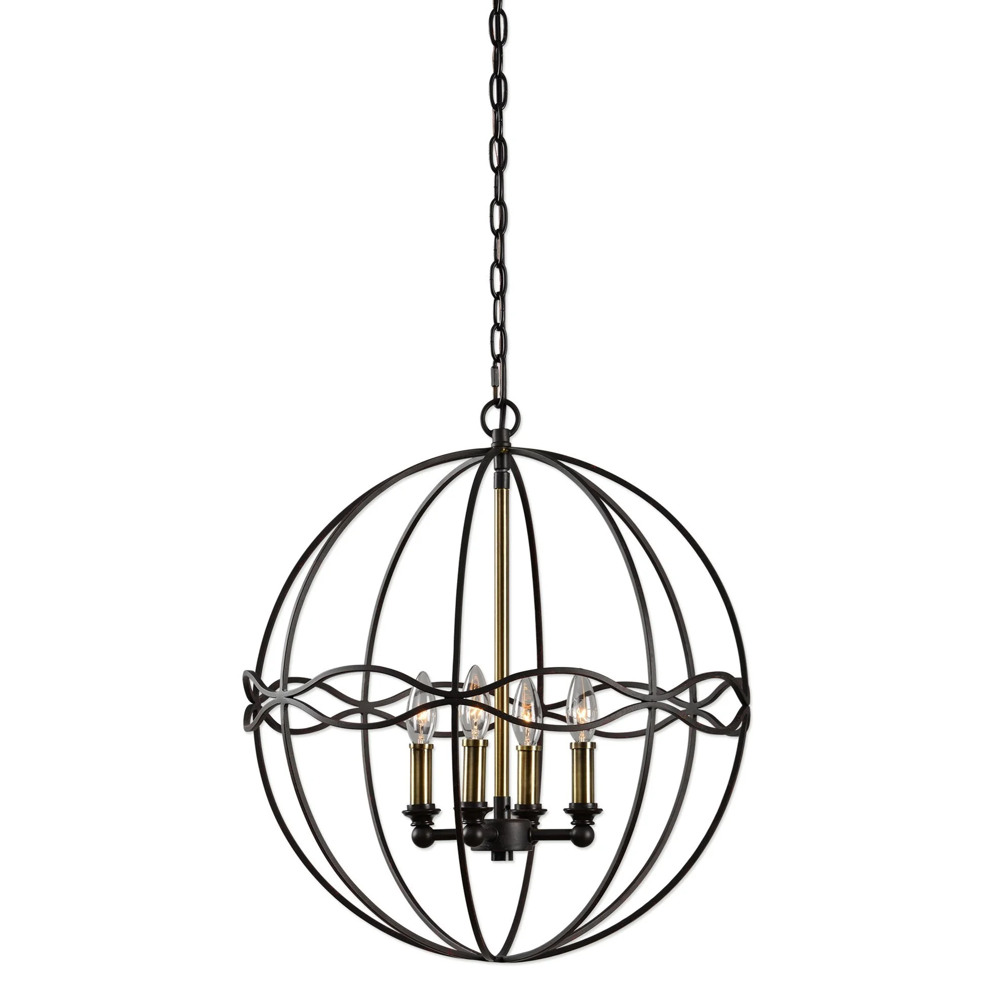 Uttermost Lighting Fixtures - Pendant Lights 22098 Onduler 4Lt. Pendant ...
