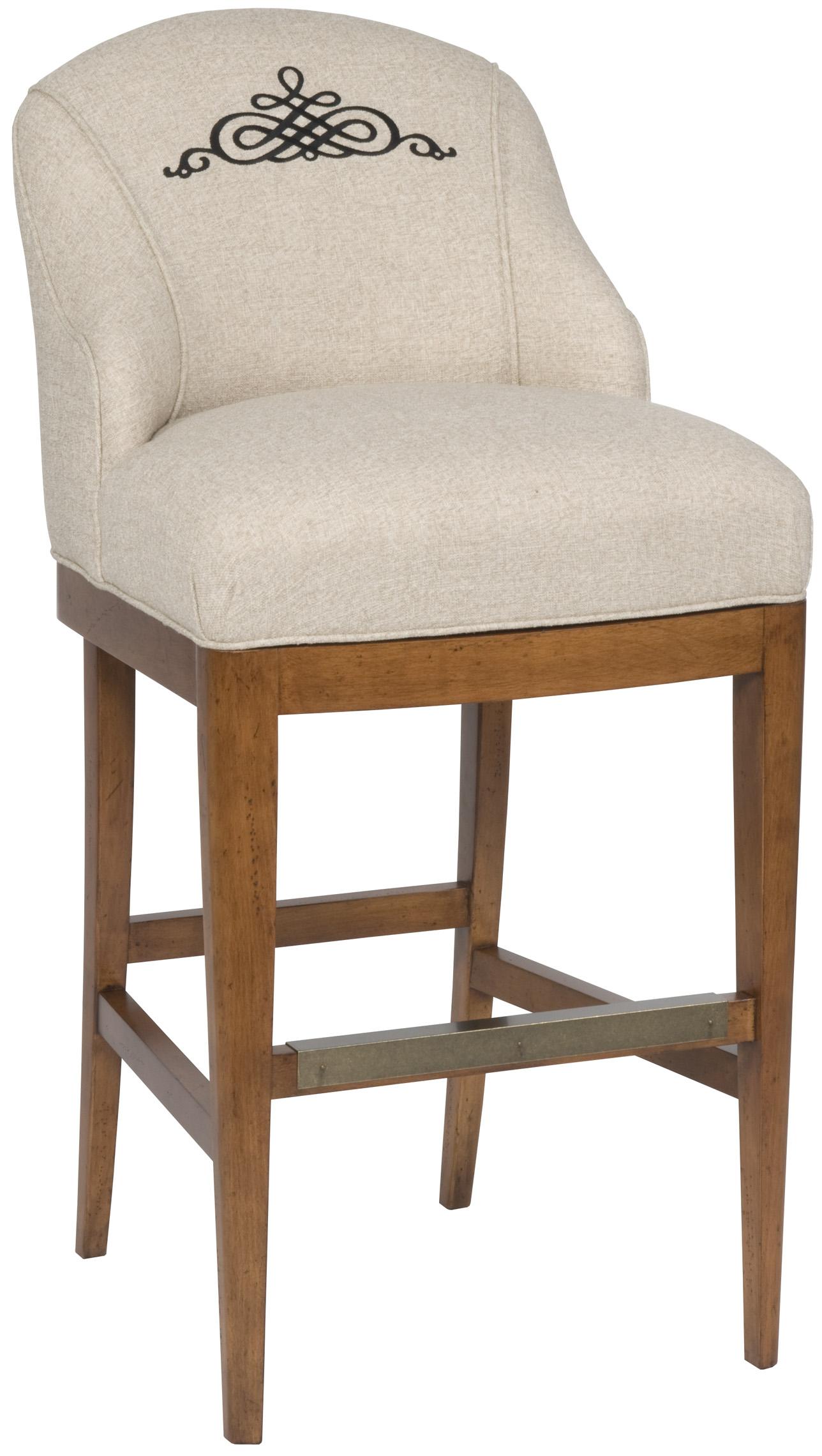 Vanguard Furniture Accent Chairs B63-BS Upholstered Bar Stool with ...