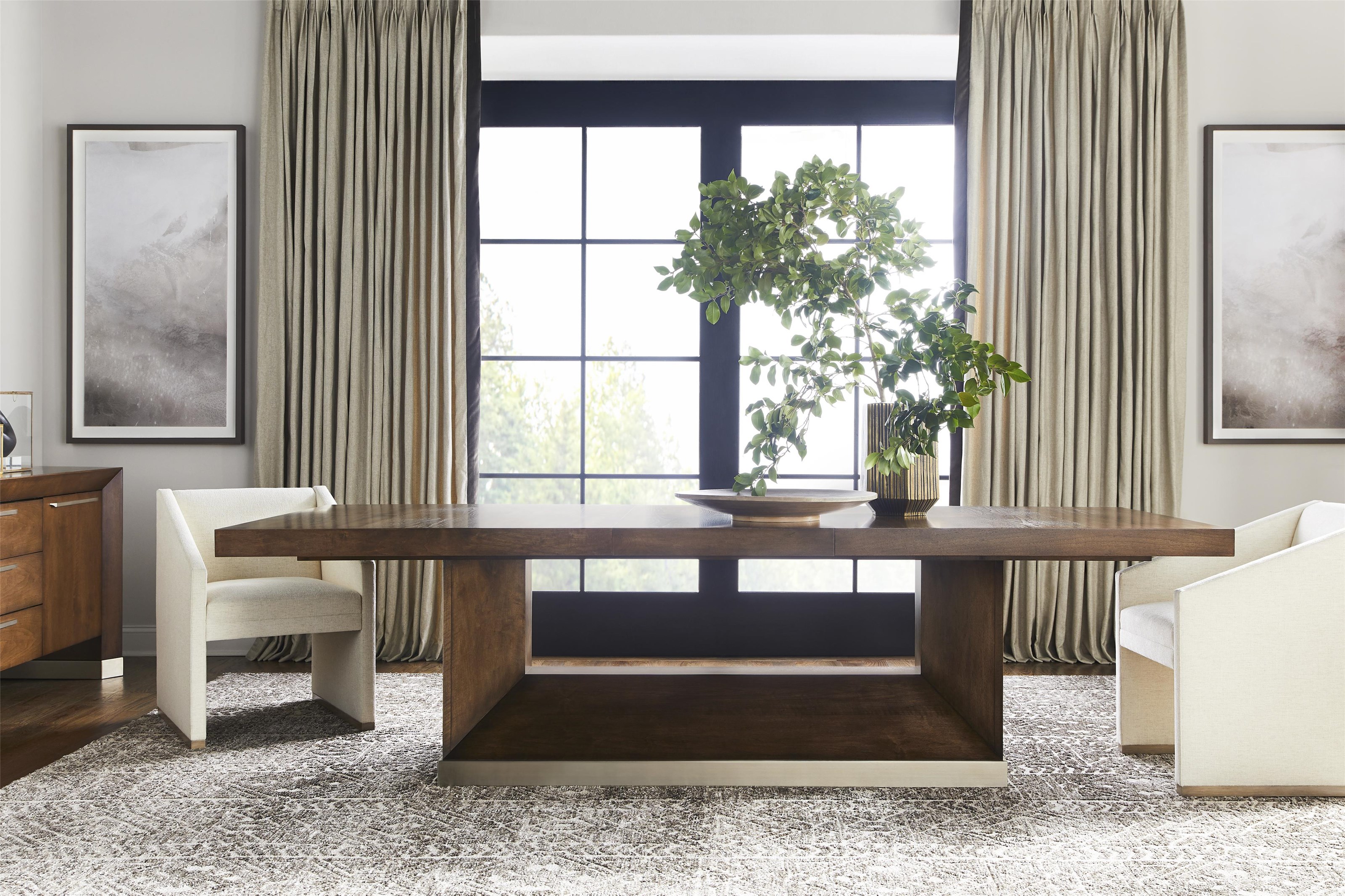 Vanguard Furniture Dune Dining P806T/B Dining Table with Leaves | Baer ...