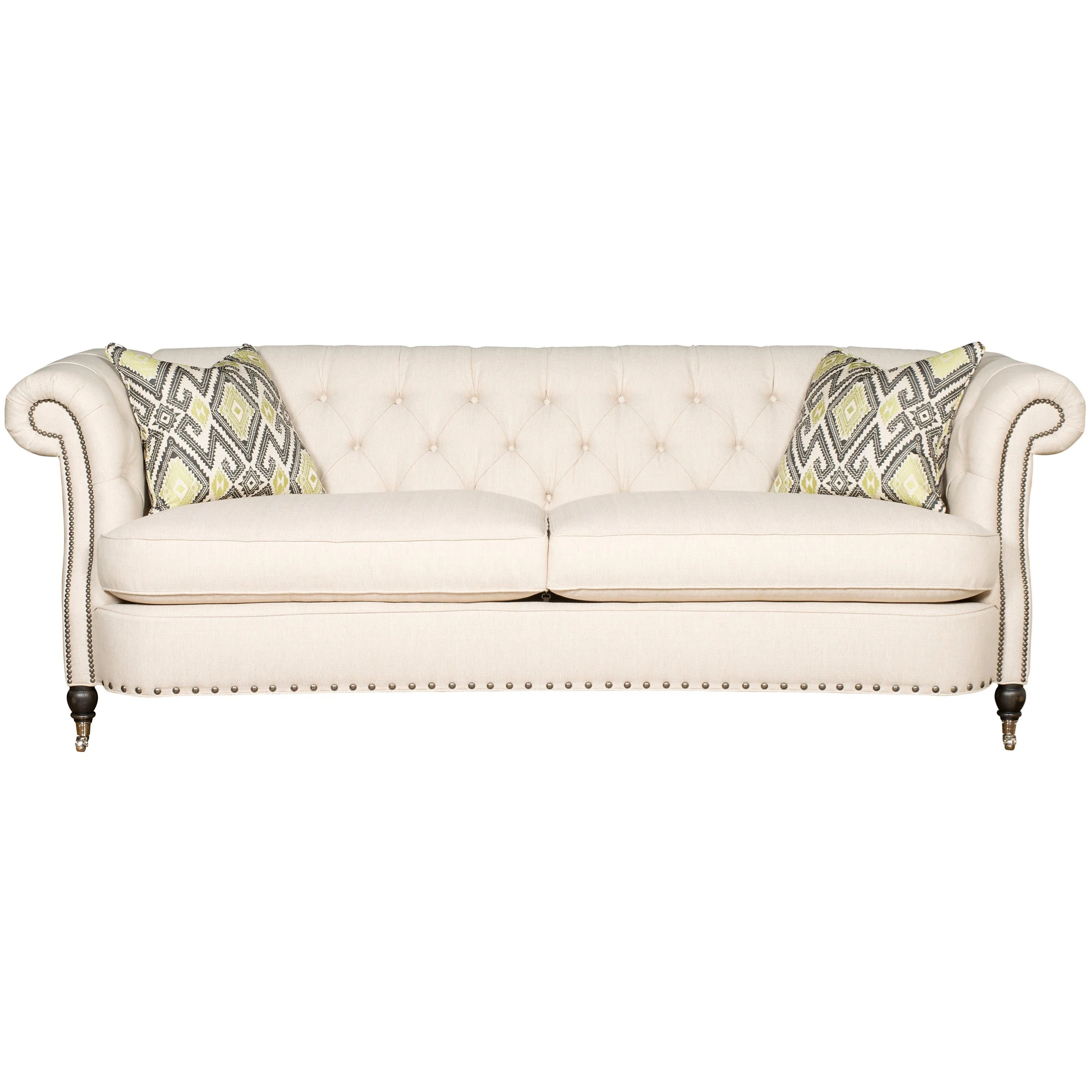 Vanguard Furniture Upholstery Vanguard V921-2S Brit Sofa with Tufted ...