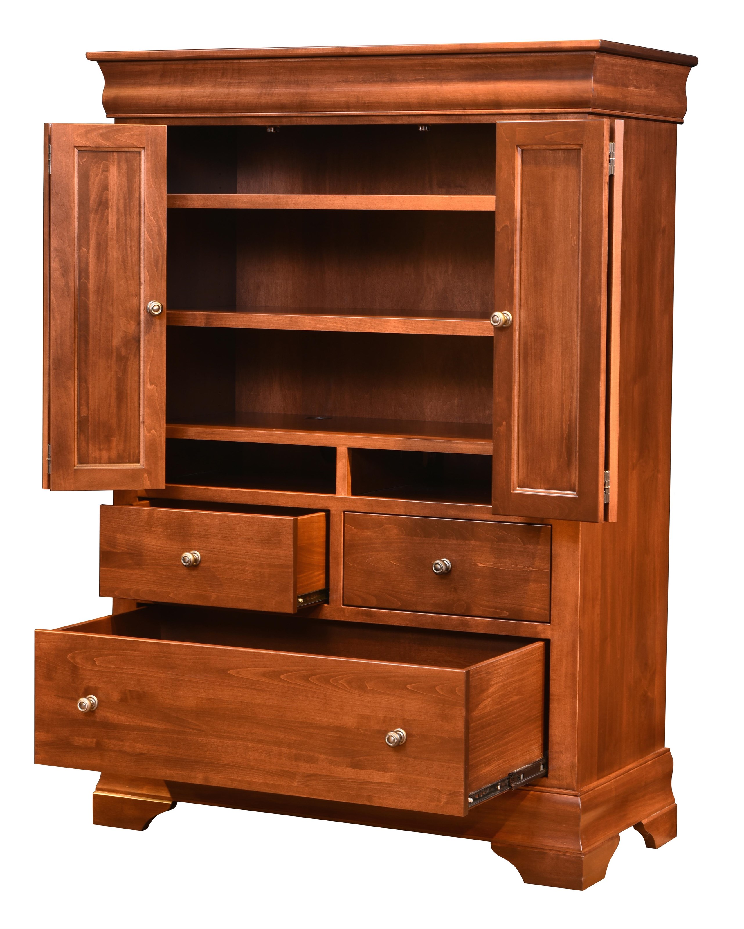 Wayside Custom Furniture Chateau 37035X Armoire 2 Door, 3 Drawers ...